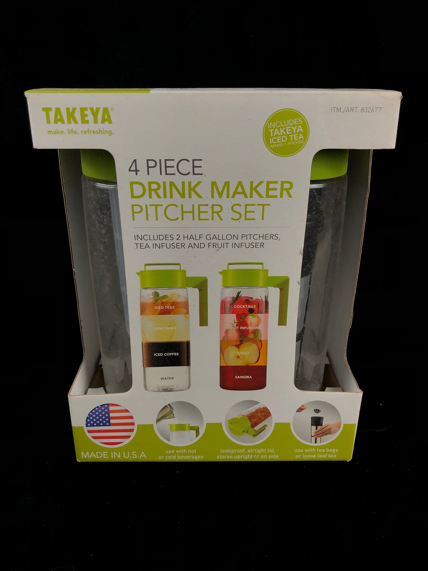 Takeya 4 Piece Drink Maker Pitcher Set #2086551 | Auctionninja.com