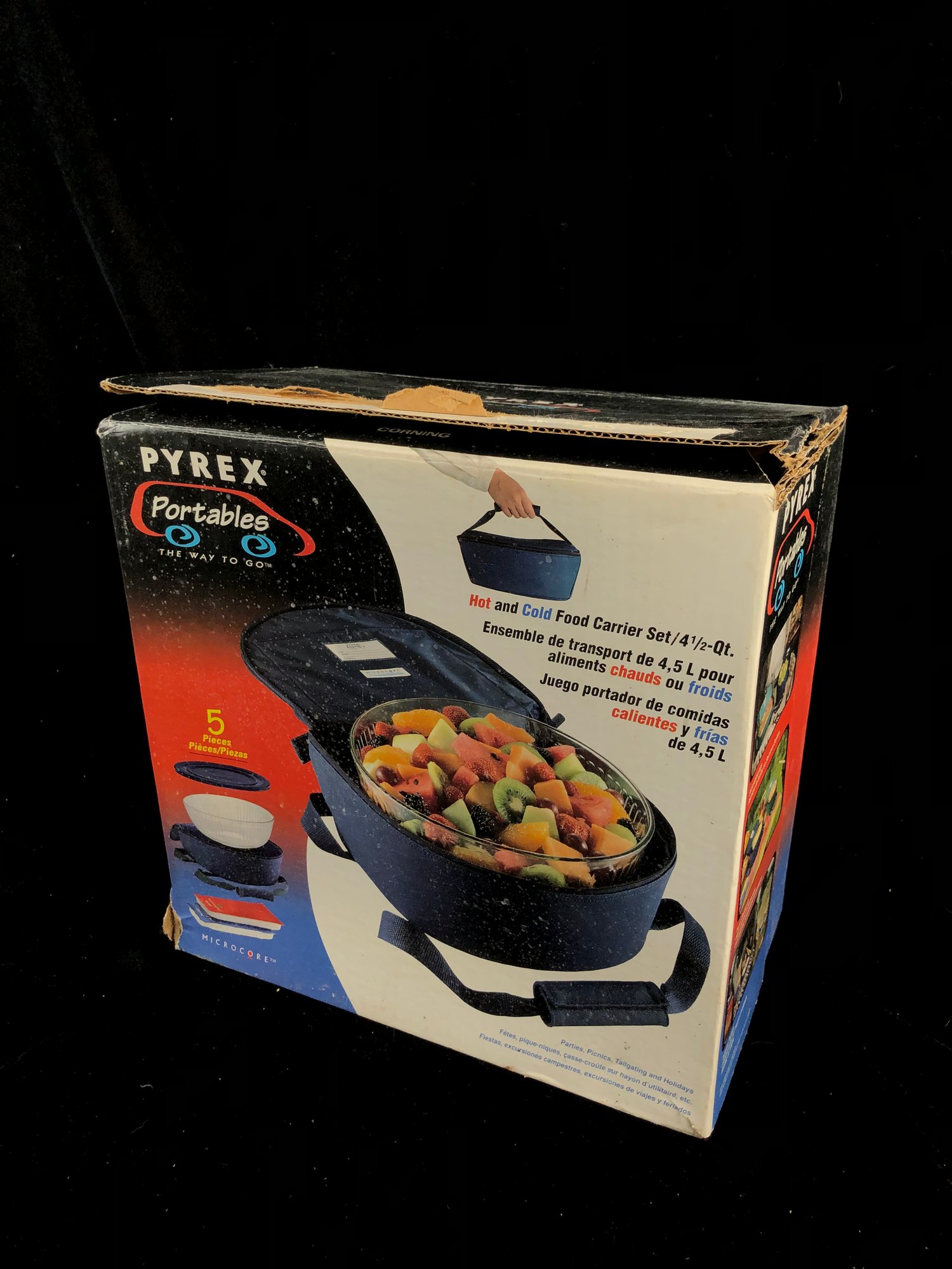 Pyrex Portables Hot And Cold Food Carrier #2088665 | Auctionninja.com