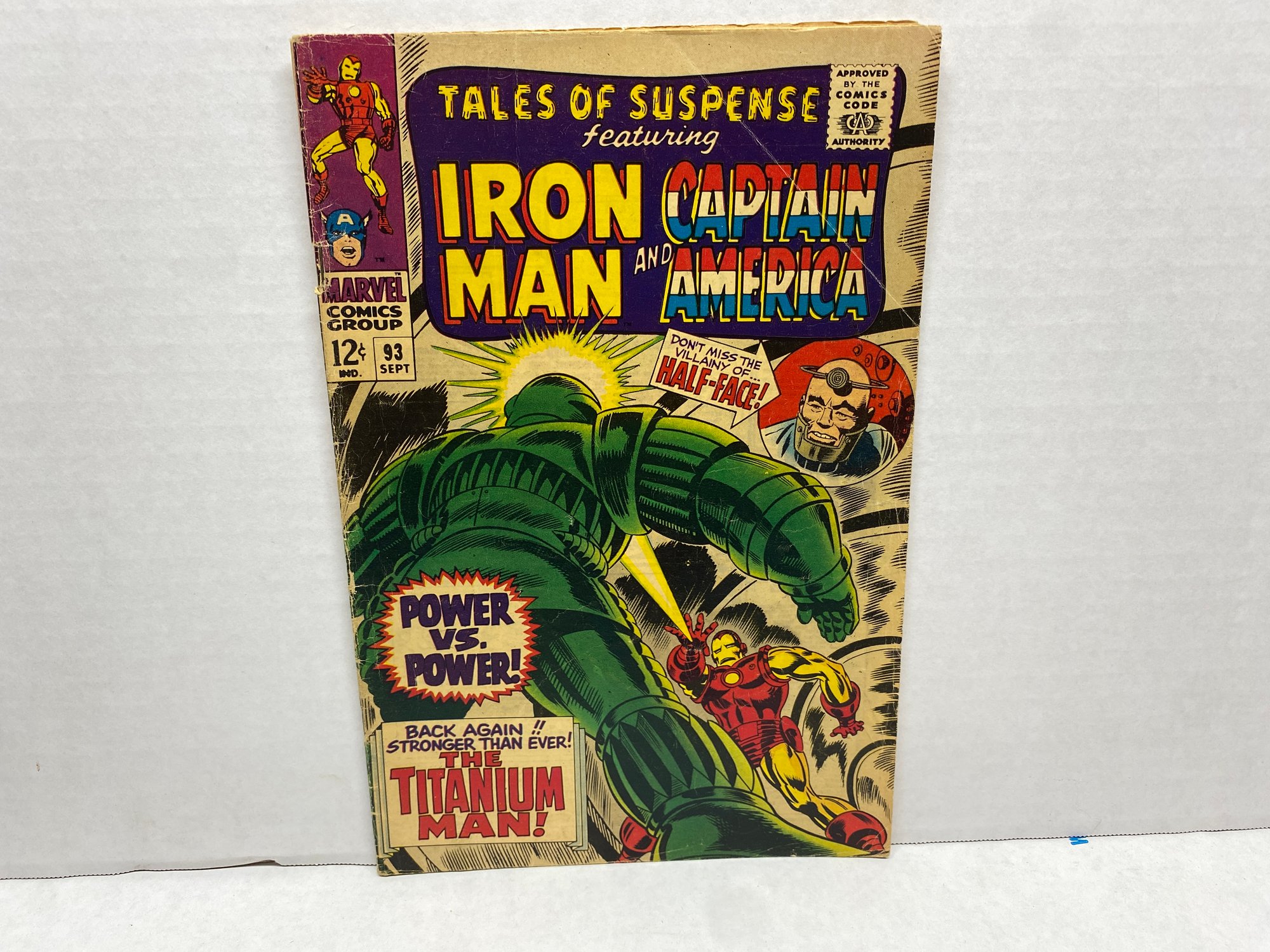 Iron Man And Captain America The Titanium Man! Marvel Comics Sept. 1967 ...