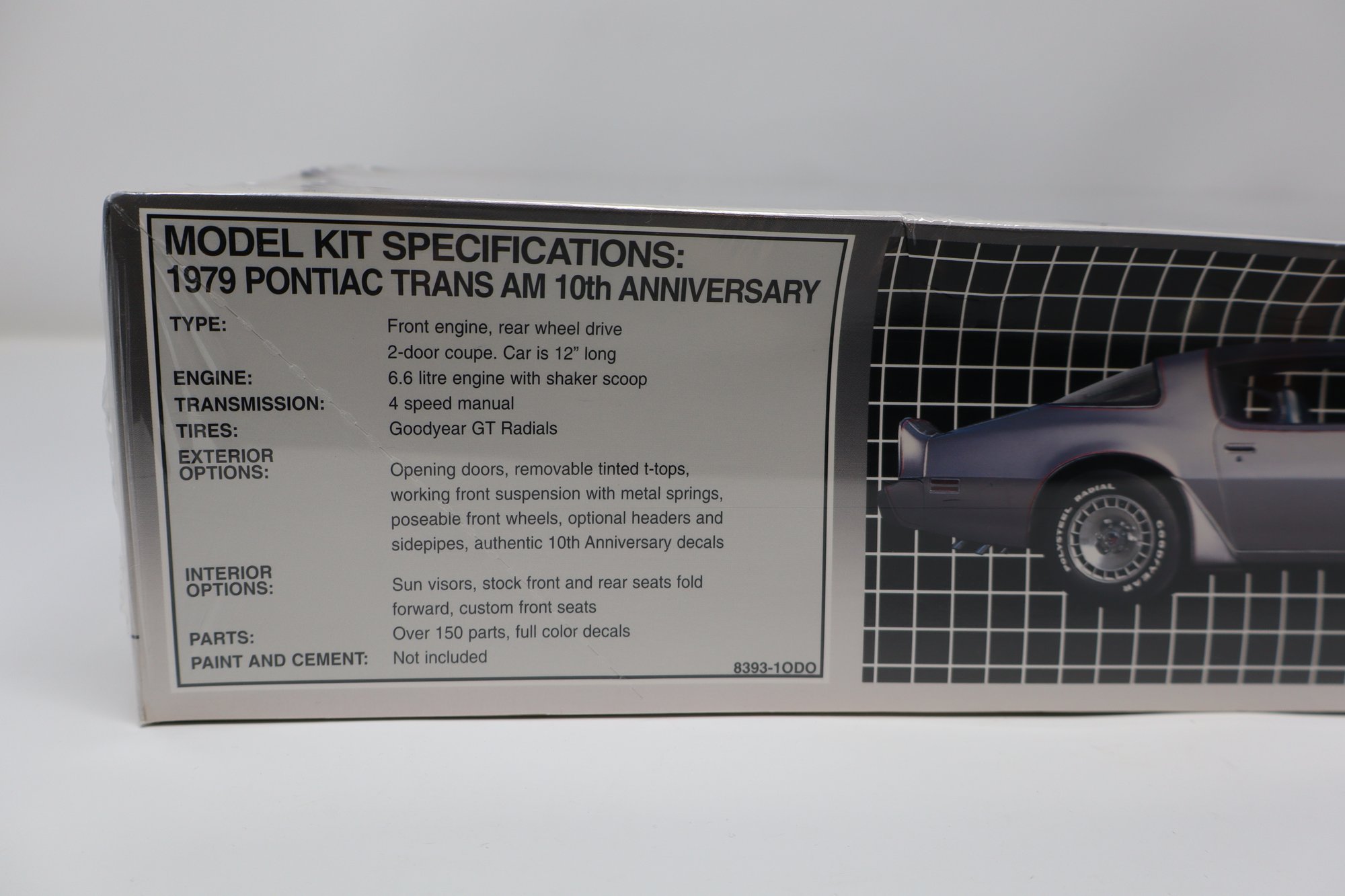 AMT 1979 Pontiac Firebird Tans Am 10th Anniversary 1/16 Scale Model Kit ...