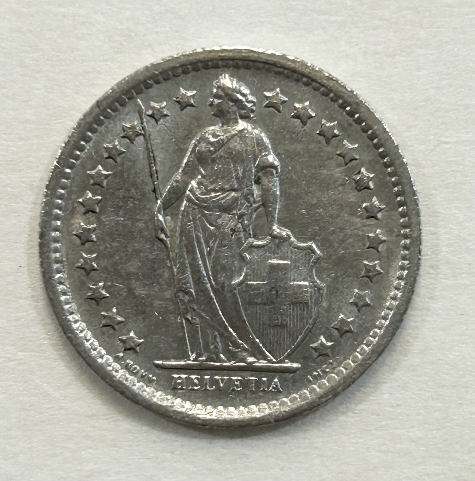 1968 Switzerland 1/2 Franc Coin #11806 | Auctionninja.com