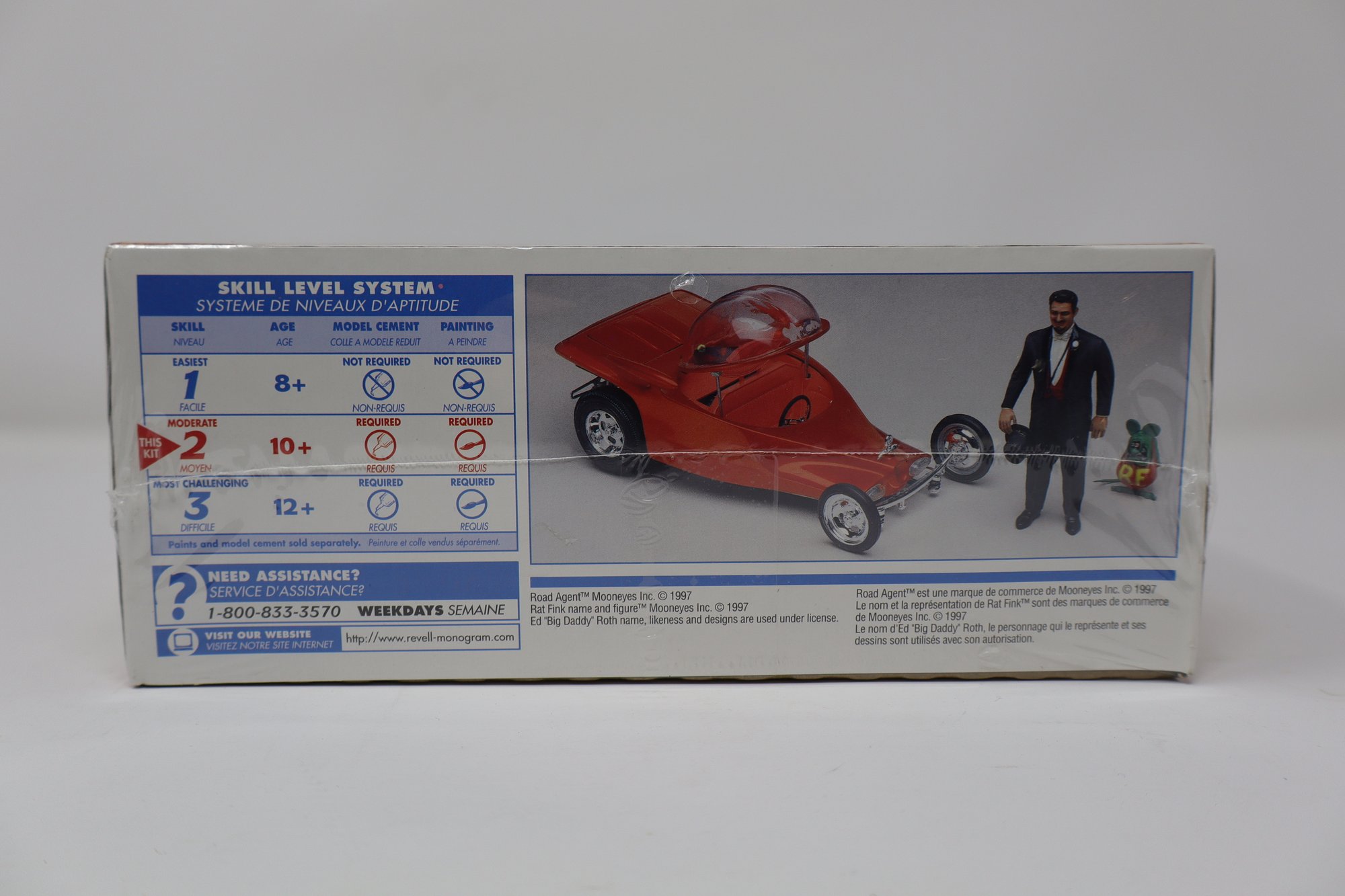 Revell Road Agent With Ed Roth & Rat Fink Figures 1/25 Scale Model Kit ...