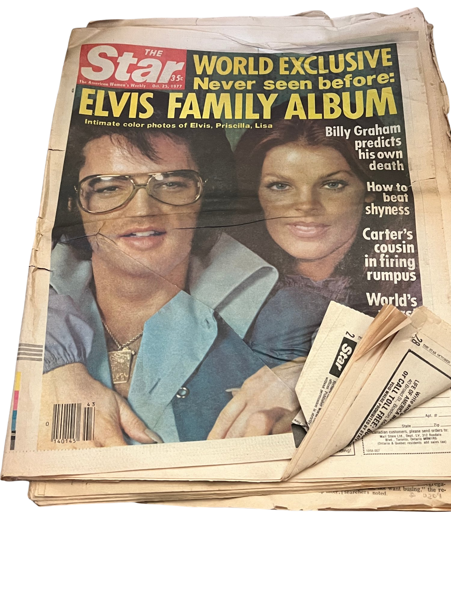 1977 Vintage National Enquirer & The Star Tabloid Newspapers Featuring ...