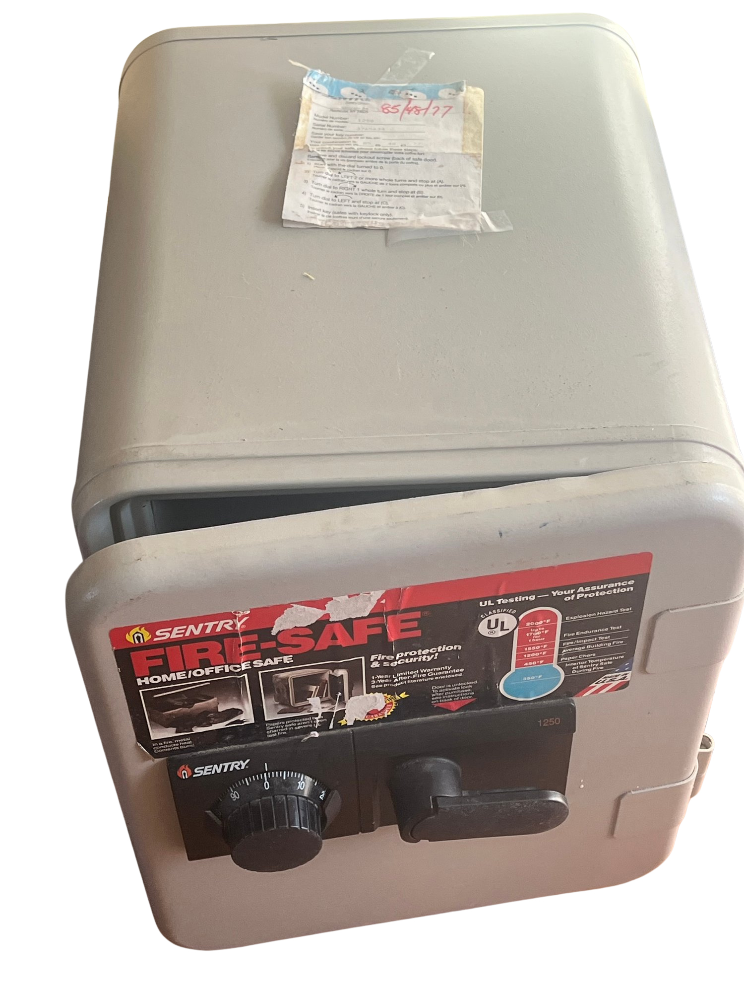 Sentry Fire-Safe Home/office Safe With Combo And Serial Number ...