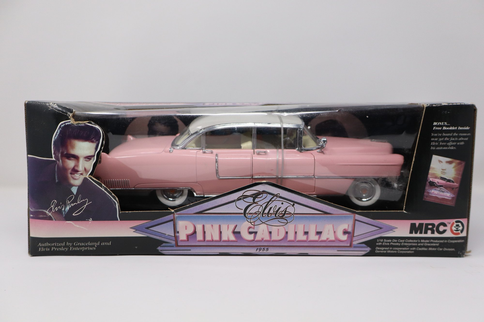 MRC Elvis' Pink Cadillac 1955 1/18 Scale Model Car #2037113 ...