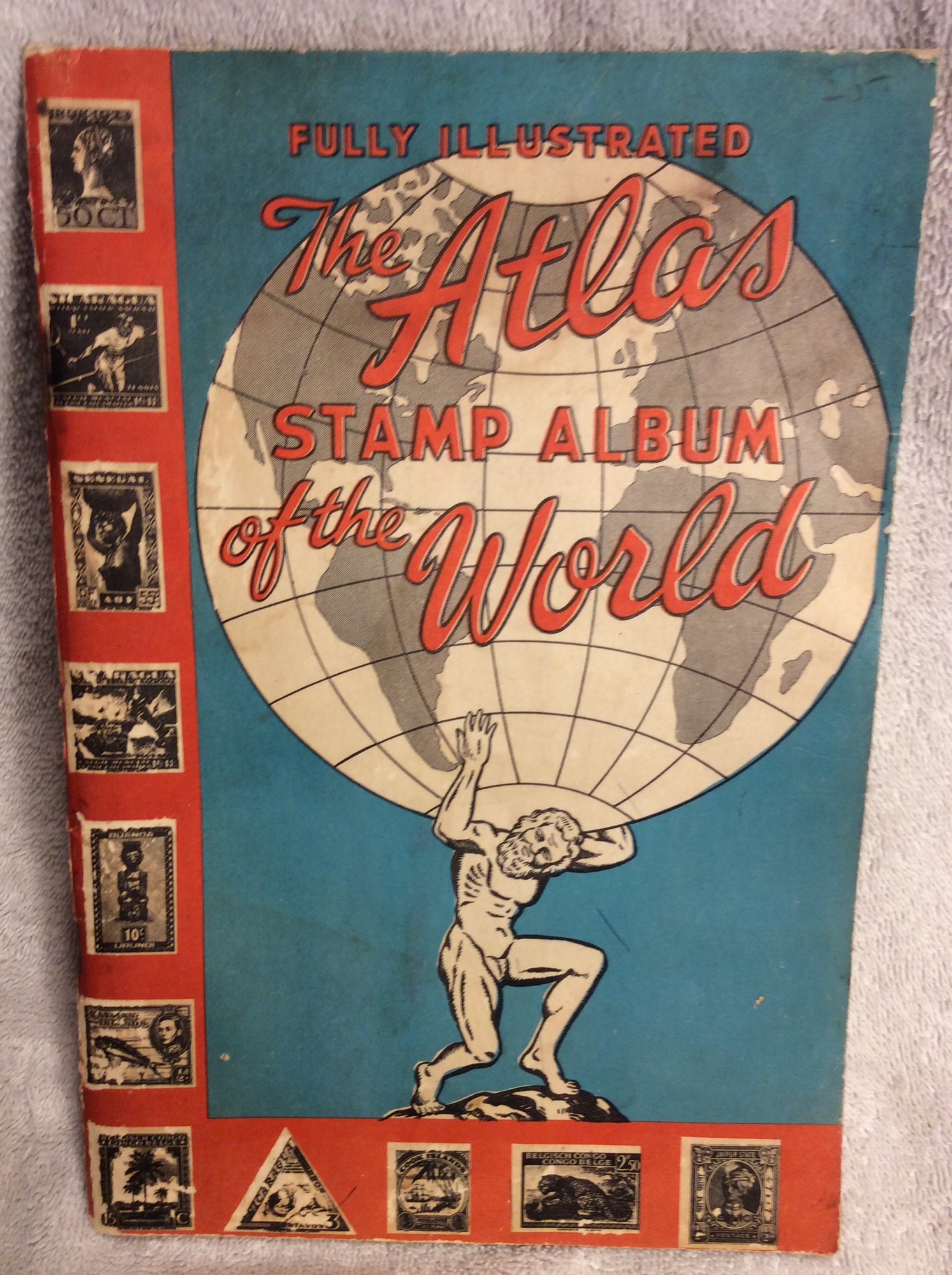 1967 The Atlas Stamp Album Of The World With Stamps - K #1961 ...