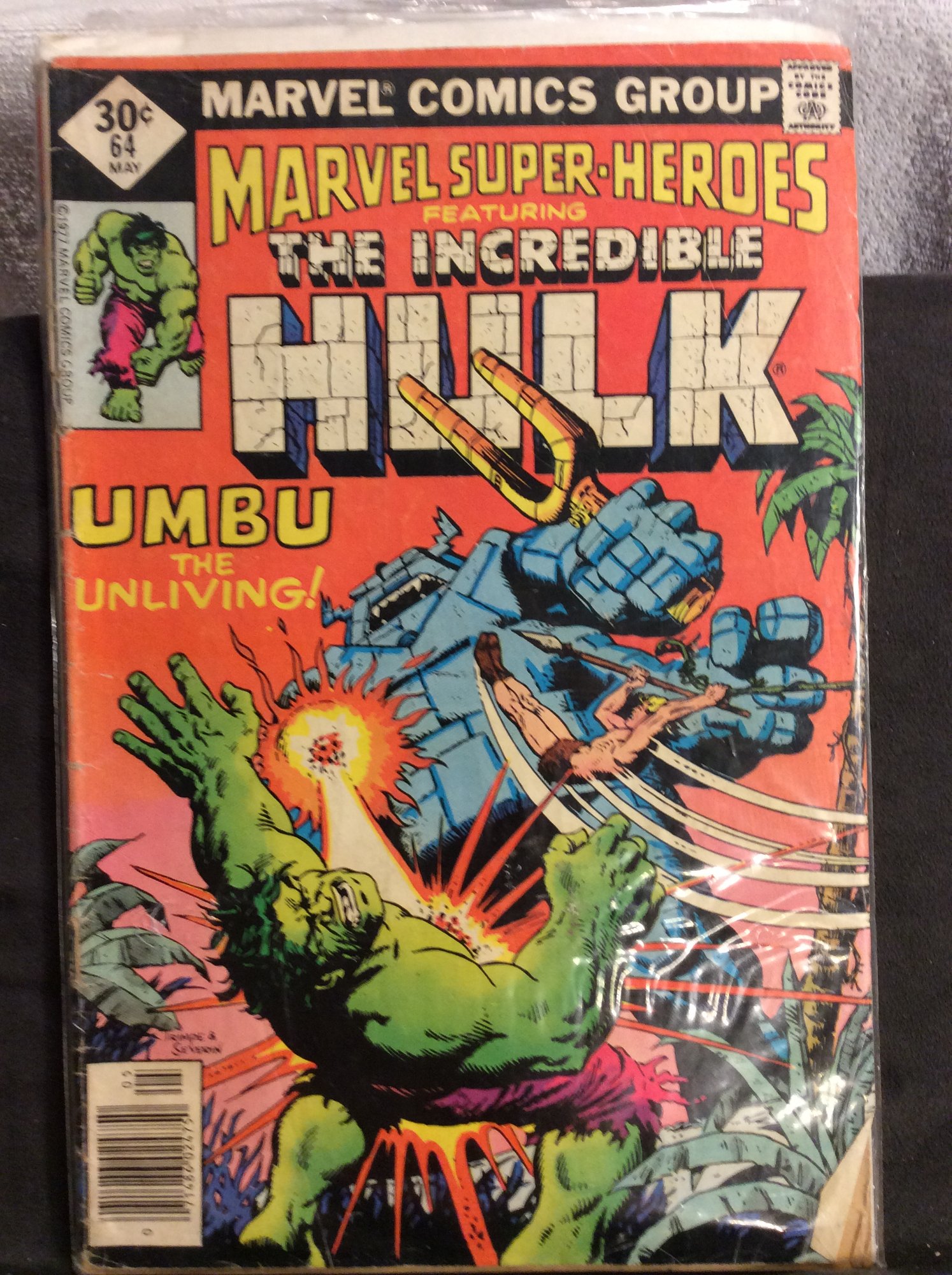 1977 Marvel Comics The Incredible Hulk #64 - K #1988 | Auctionninja.com