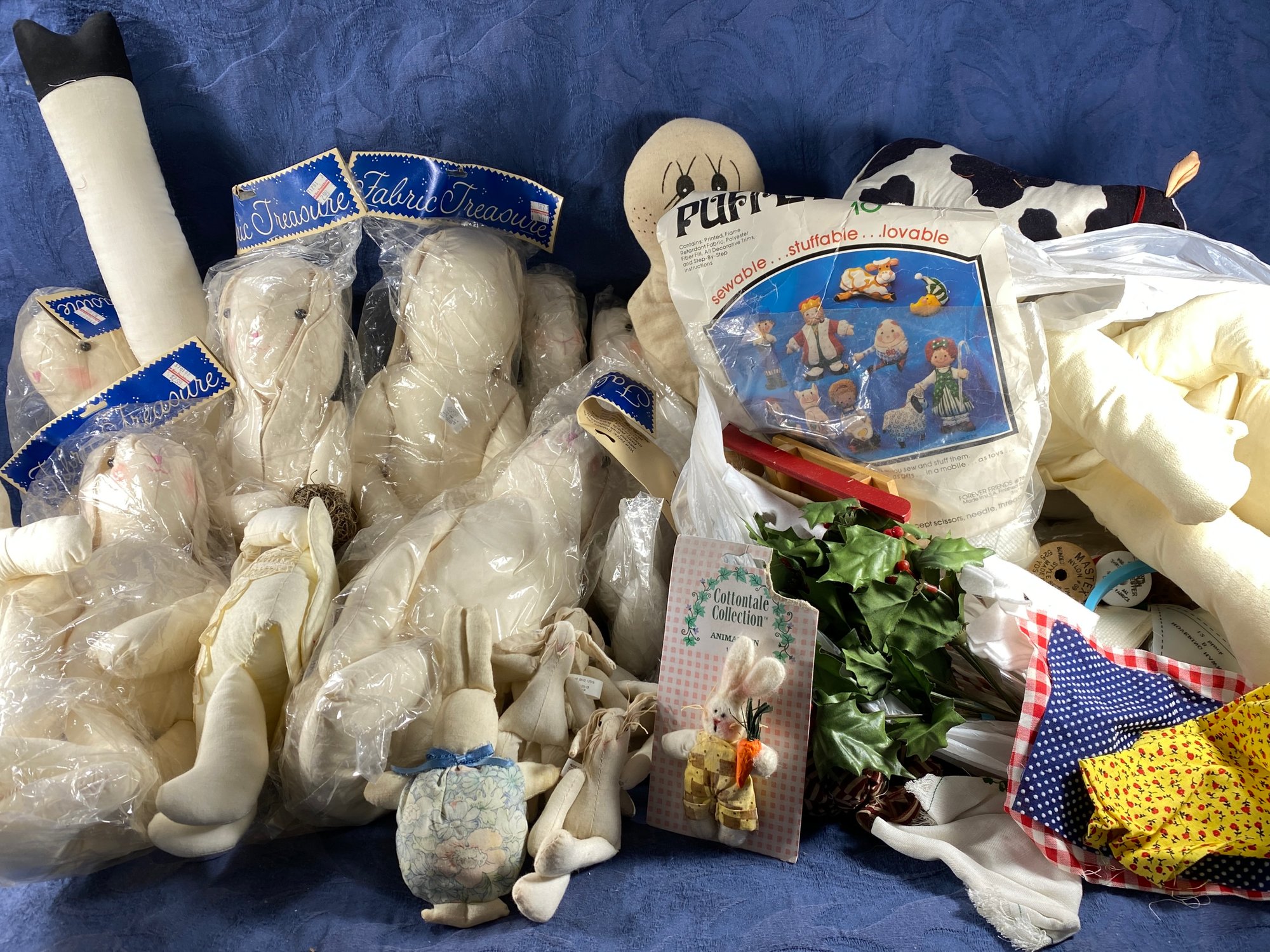 Fabric Treasure Cloth Bunnies And More #2082814 | Auctionninja.com