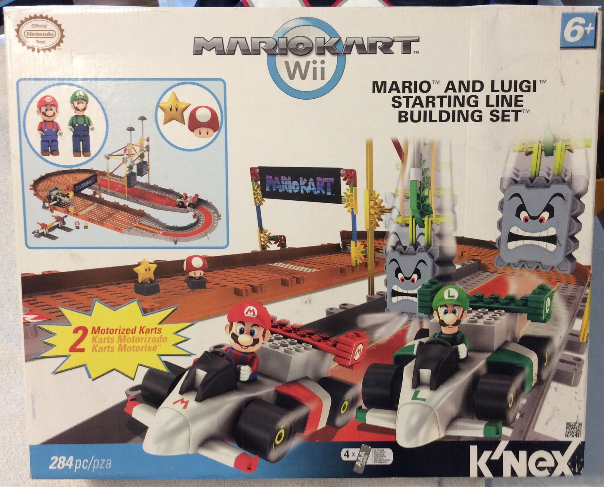 K'NEX Wii Super Mario Kart Mario & Luigi Starting Line Building Set - M ...