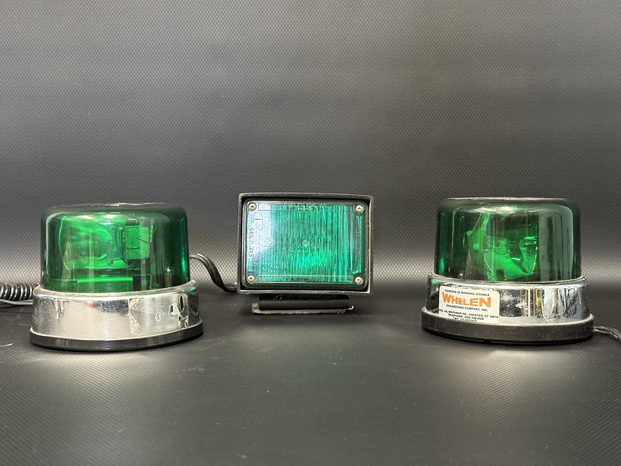 A Grouping Of Magnetic Emergency Beacons By Whelen With Stobing Green ...