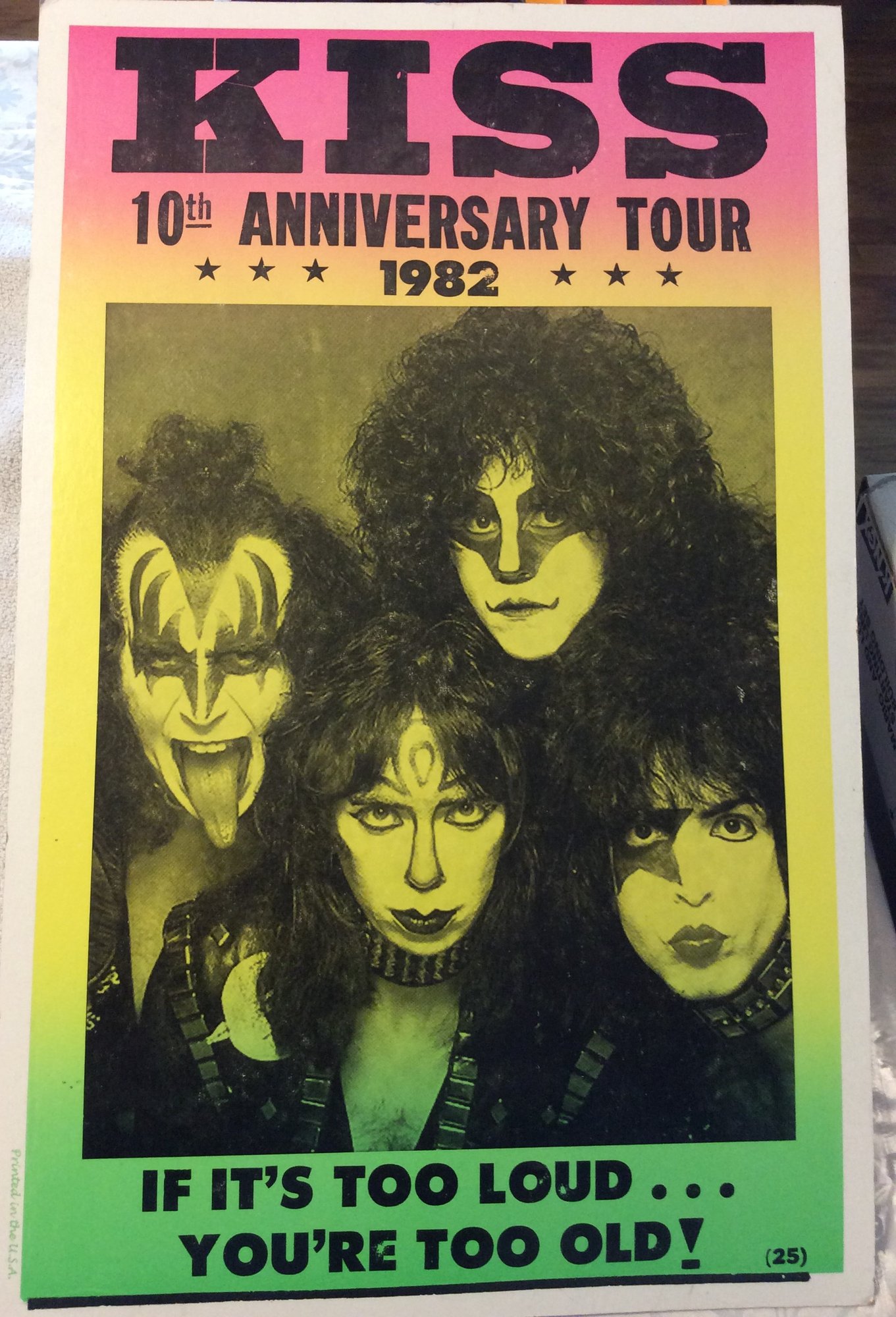 KISS 10th Anniversary Tour 1982 Reproduction Poster - M #2048 ...