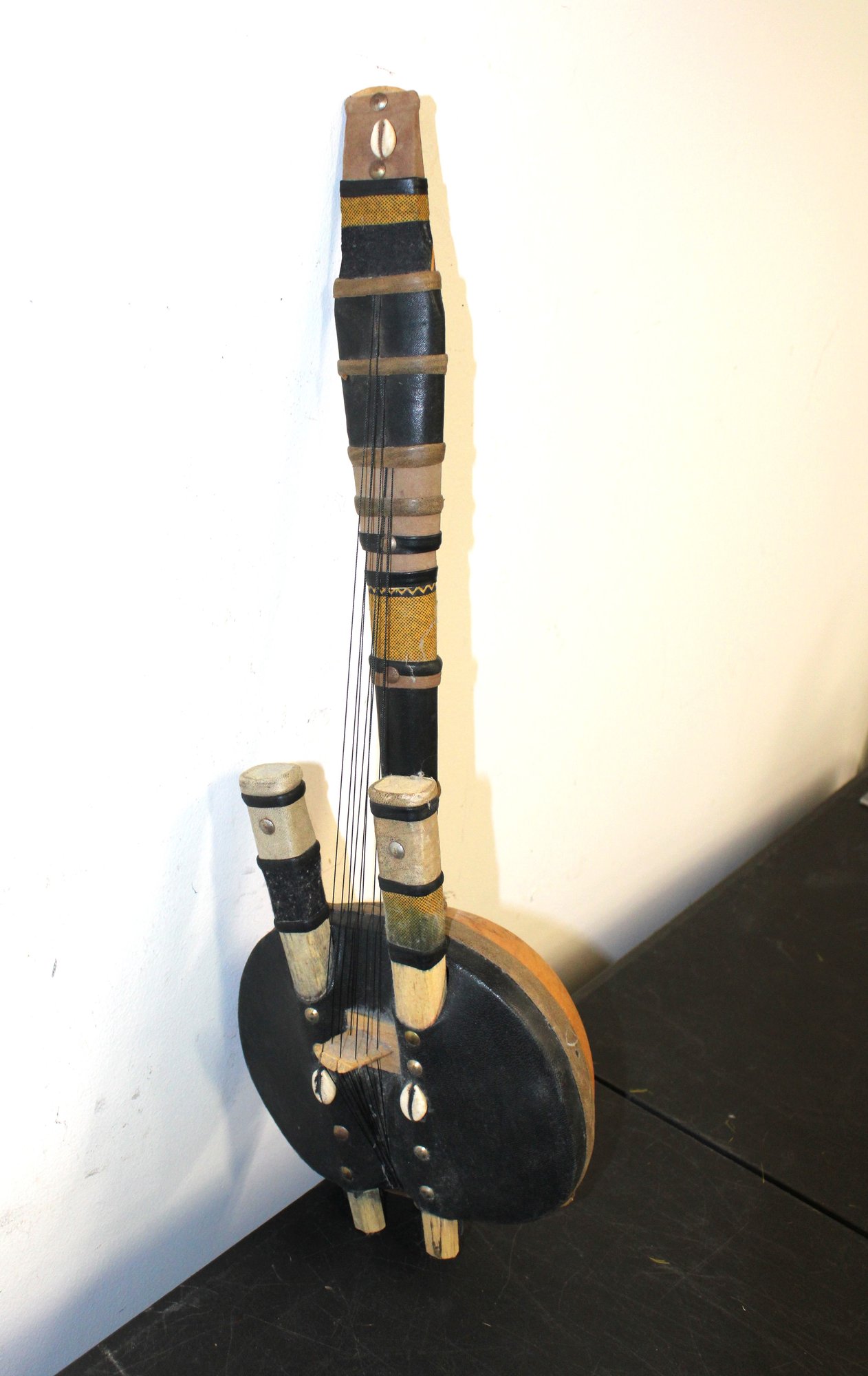 Handmade In Ghana Calabash Wooden Guitar #2036014 | Auctionninja.com