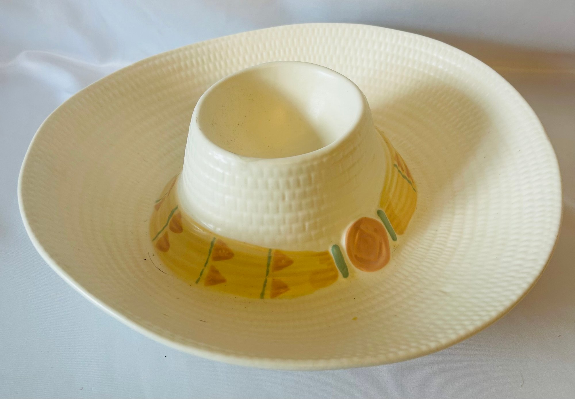Treasure Craft Cowboy Hat Chips And Dip #4411 | Auctionninja.com
