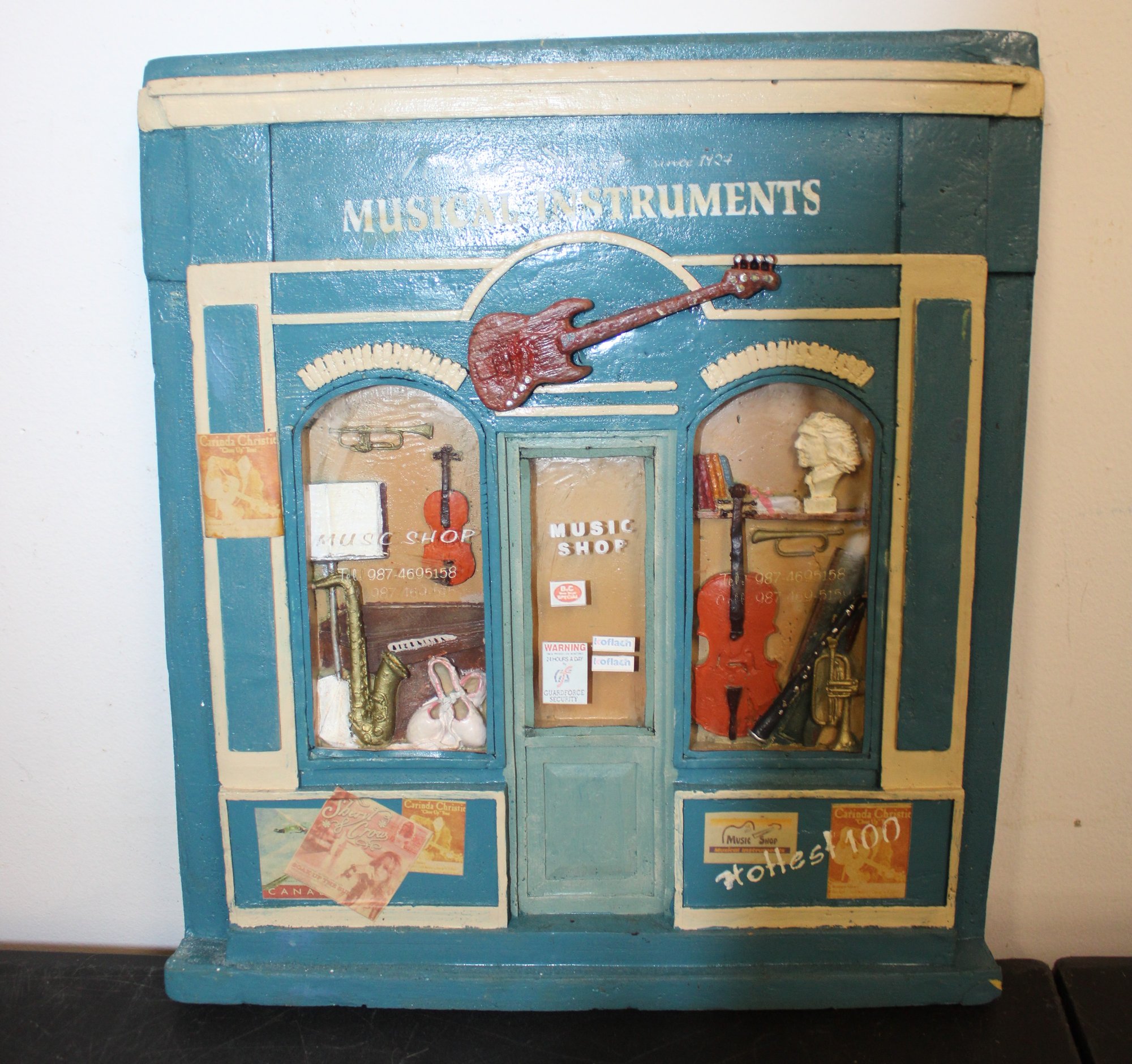 Musical Instrument Wall Art Shadow Box #2036056 | Auctionninja.com