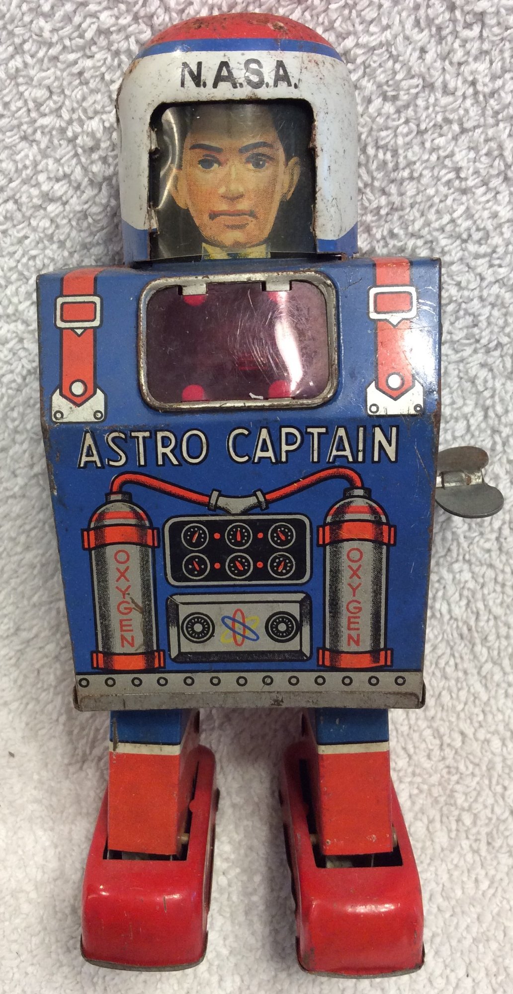 Vintage 1960s Daiya Japan Wind Up NASA Astro Captain Space Astronaut ...