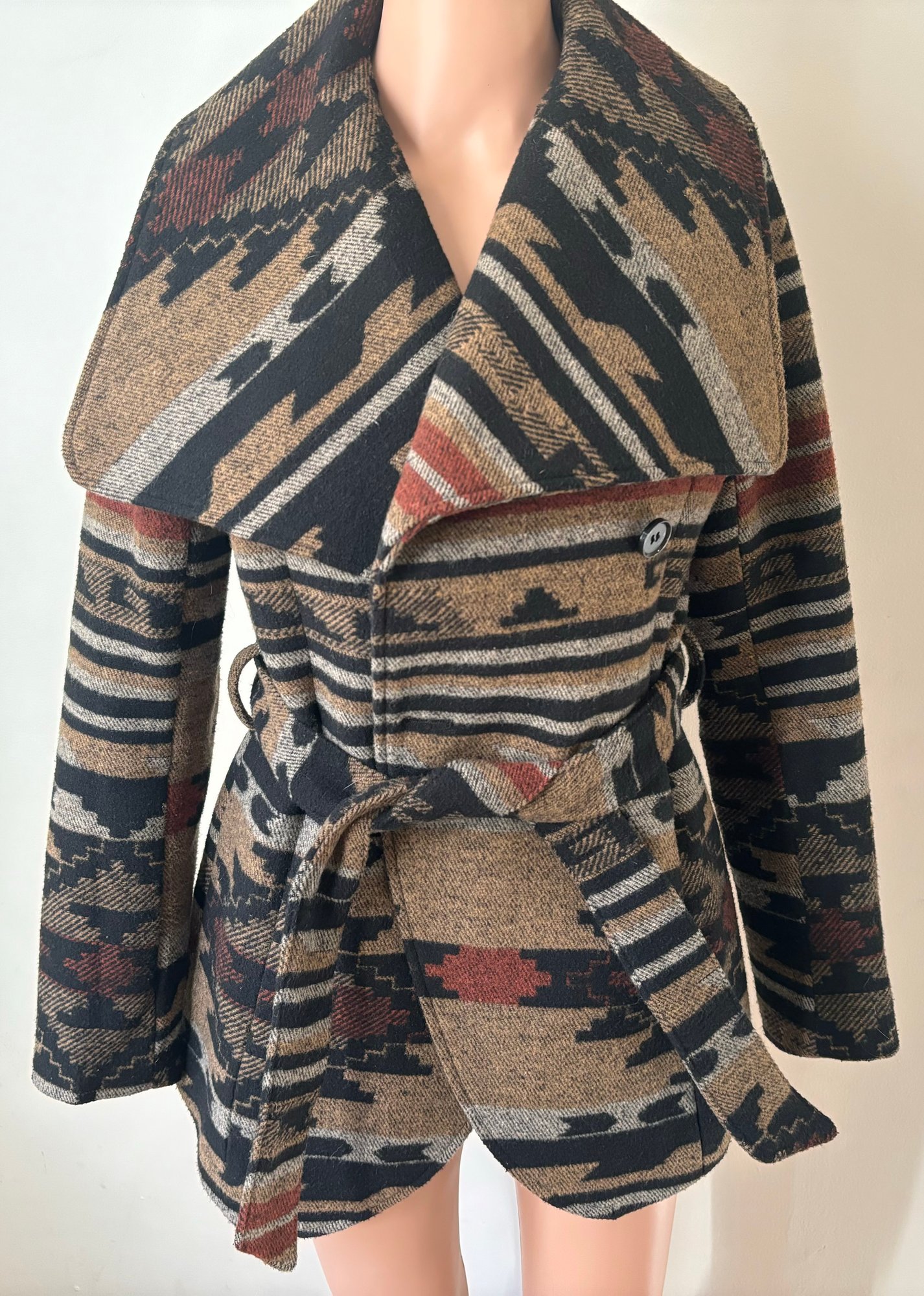 American Rag Southwest Wrap Coat Size S #21817 | Auctionninja.com
