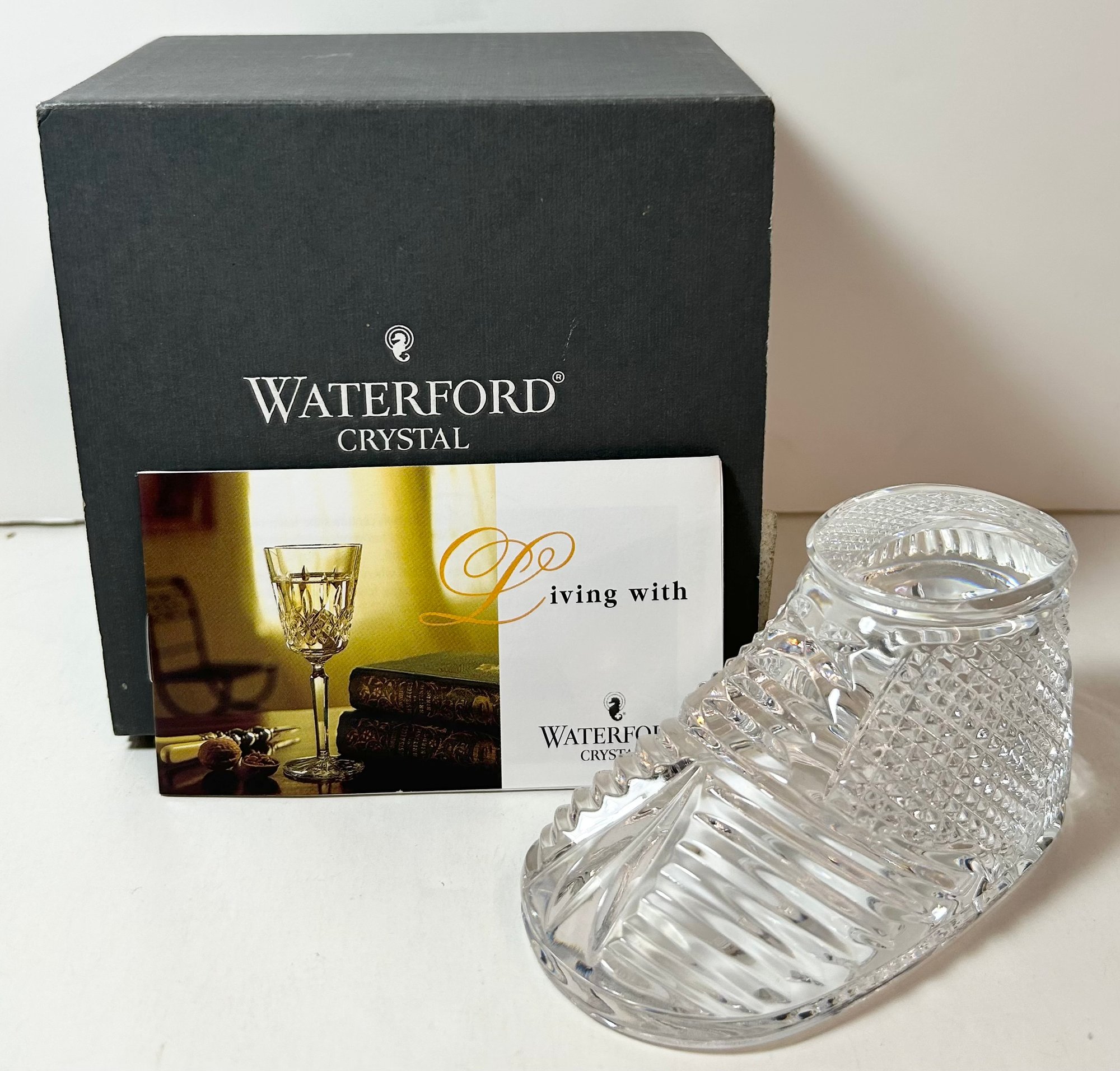 Waterford Crystal Baby Boot In The Original Box - Made In Ireland ...