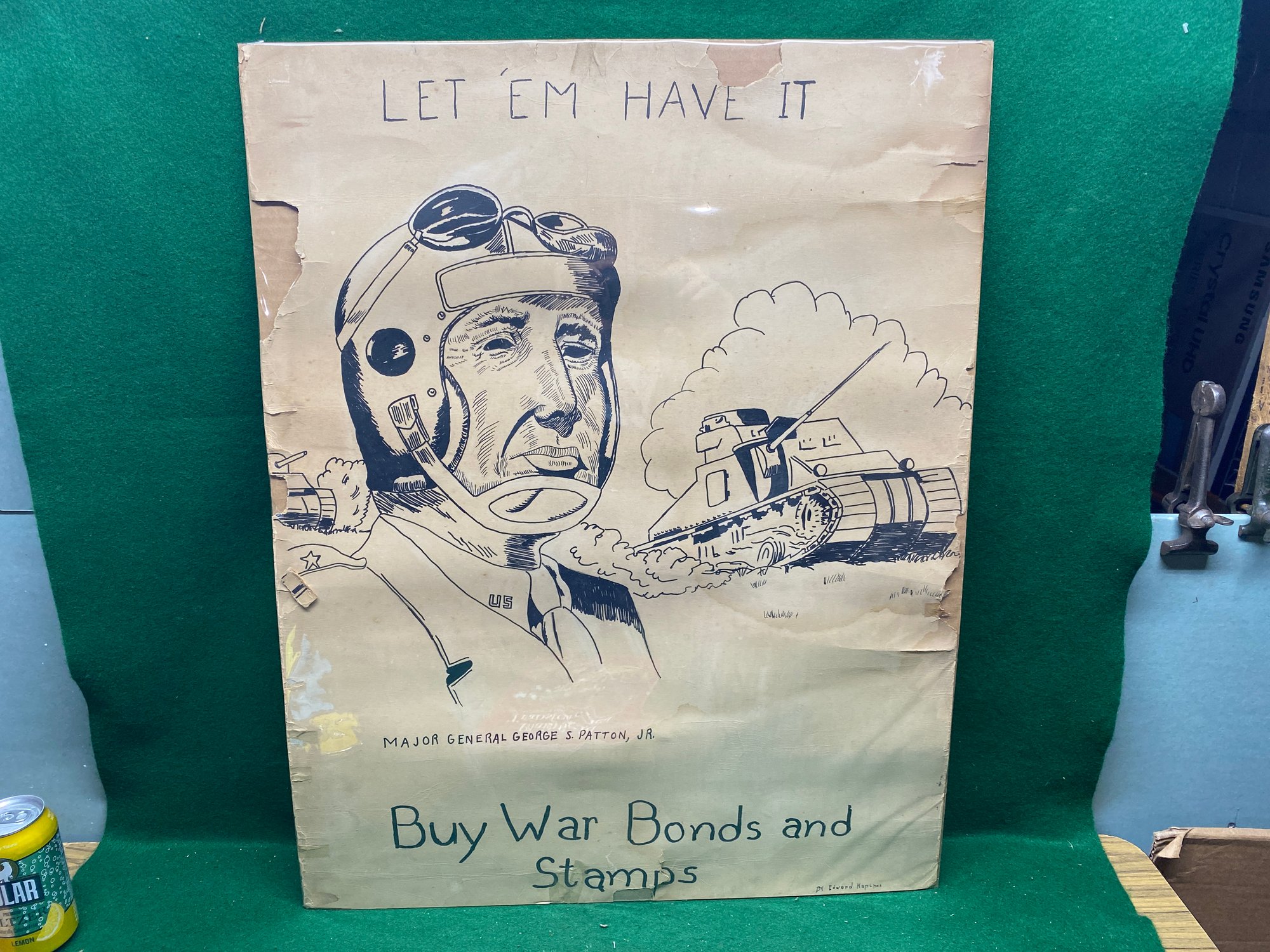 World War II Home Front Poster. Buy War Bonds And Stamps. Signed By ...