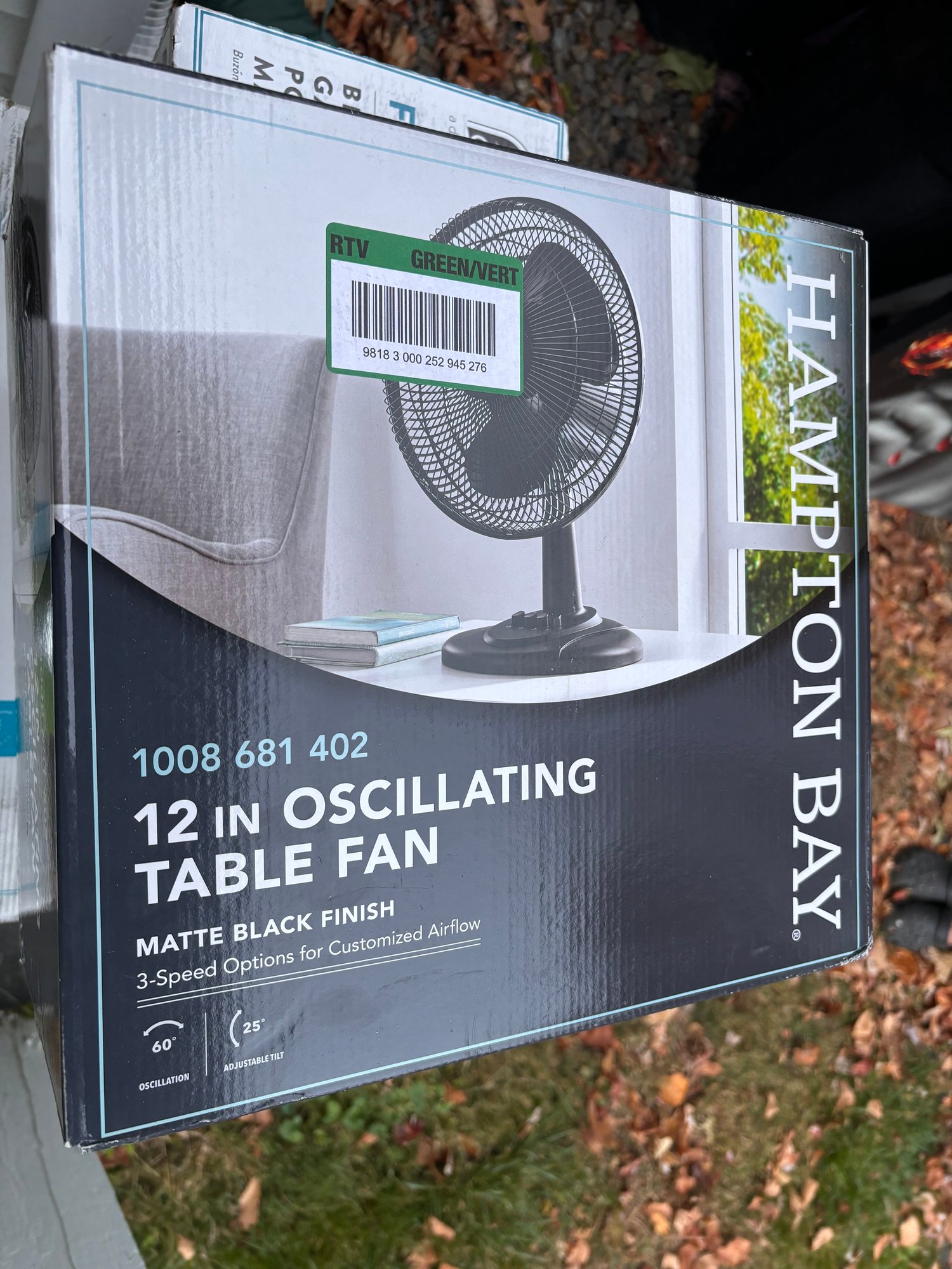 HAMPTON BAY 12in. Oscillating Table Fan #22426 | Auctionninja.com
