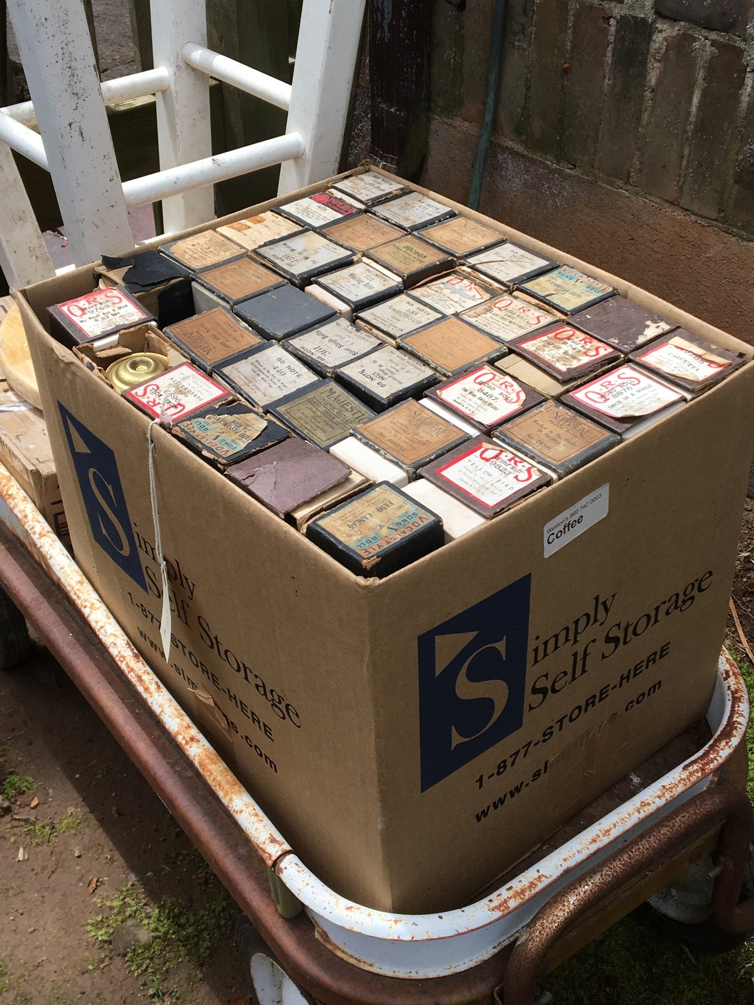 Box Lot Of 38 Player Piano Music Rolls - Jazz / Classical / Popular ...