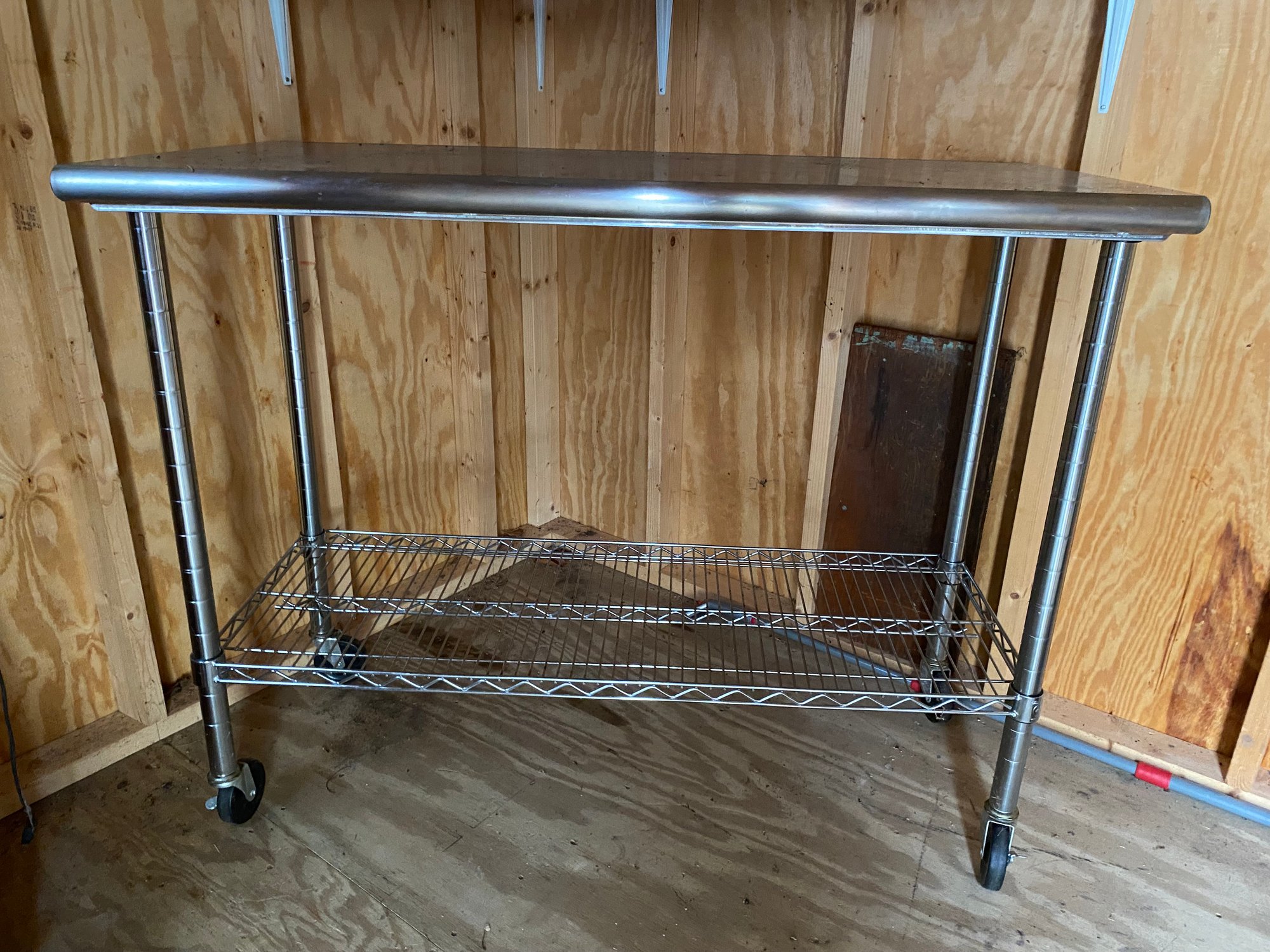Movable Working Metal Table Shelf #14854 | Auctionninja.com