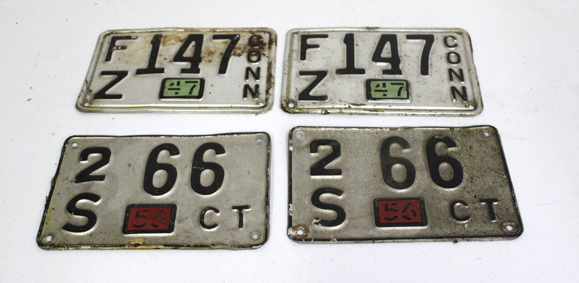 Lot Of 4 1950's Vintage License Plates #2040624 | Auctionninja.com