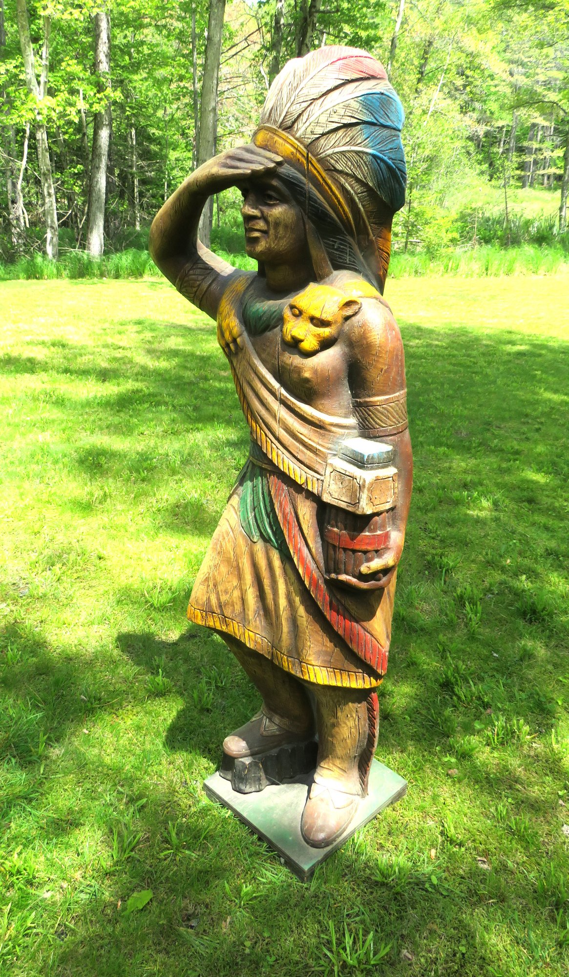 Tall 55" Resin Tobacco Indian Statue Figure #2121063 | Auctionninja.com
