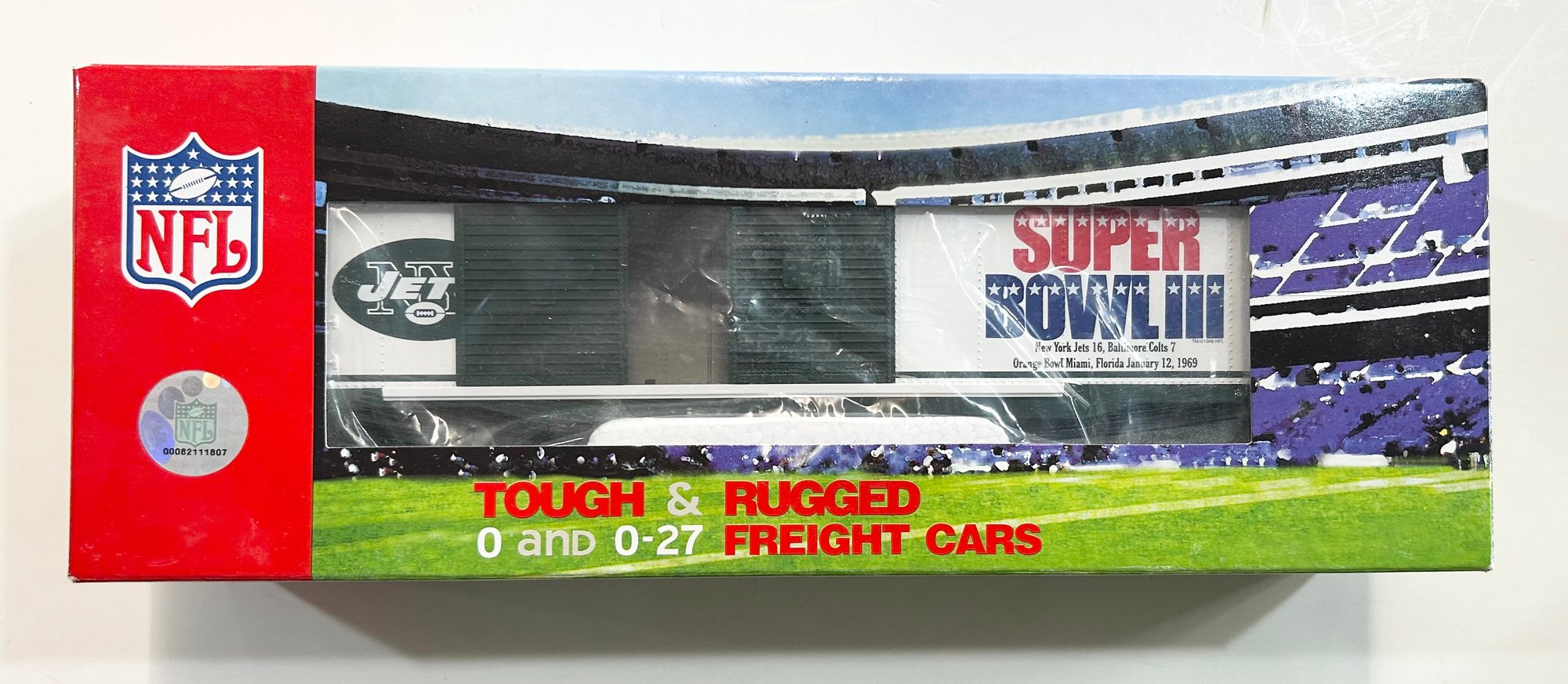 NFL Jets Super Bowl III Double Door Box Car By Railking #16959 ...