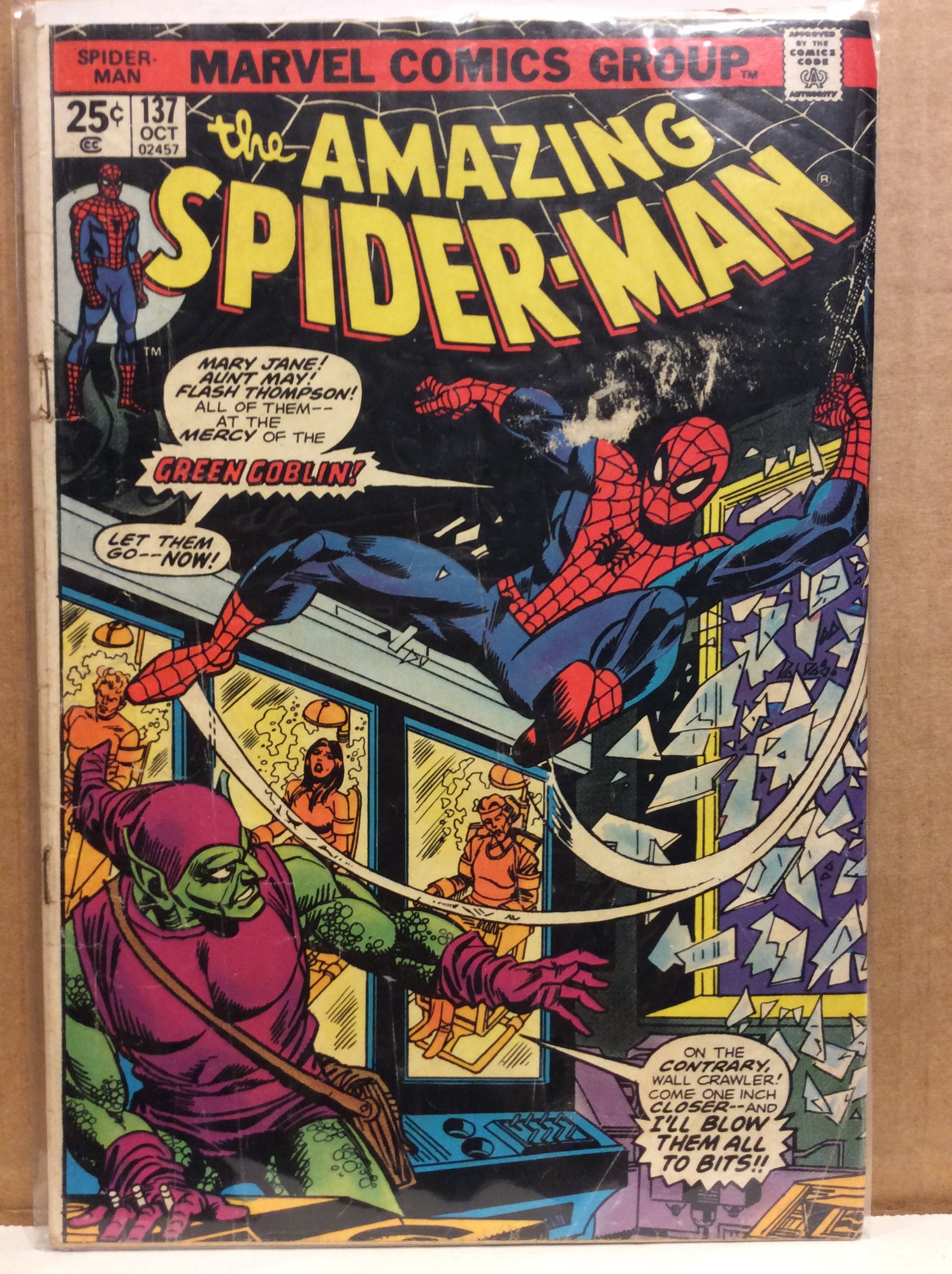 October 1974 Marvel Comics The Amazing Spider-Man #137 - M #6471 ...