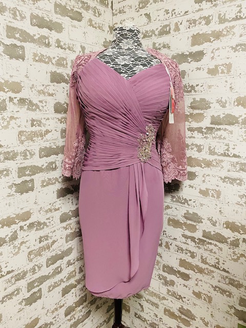 New Stunning Vintage Wisteria Formal Dress W/ Lace & Stone Detail By JJ ...