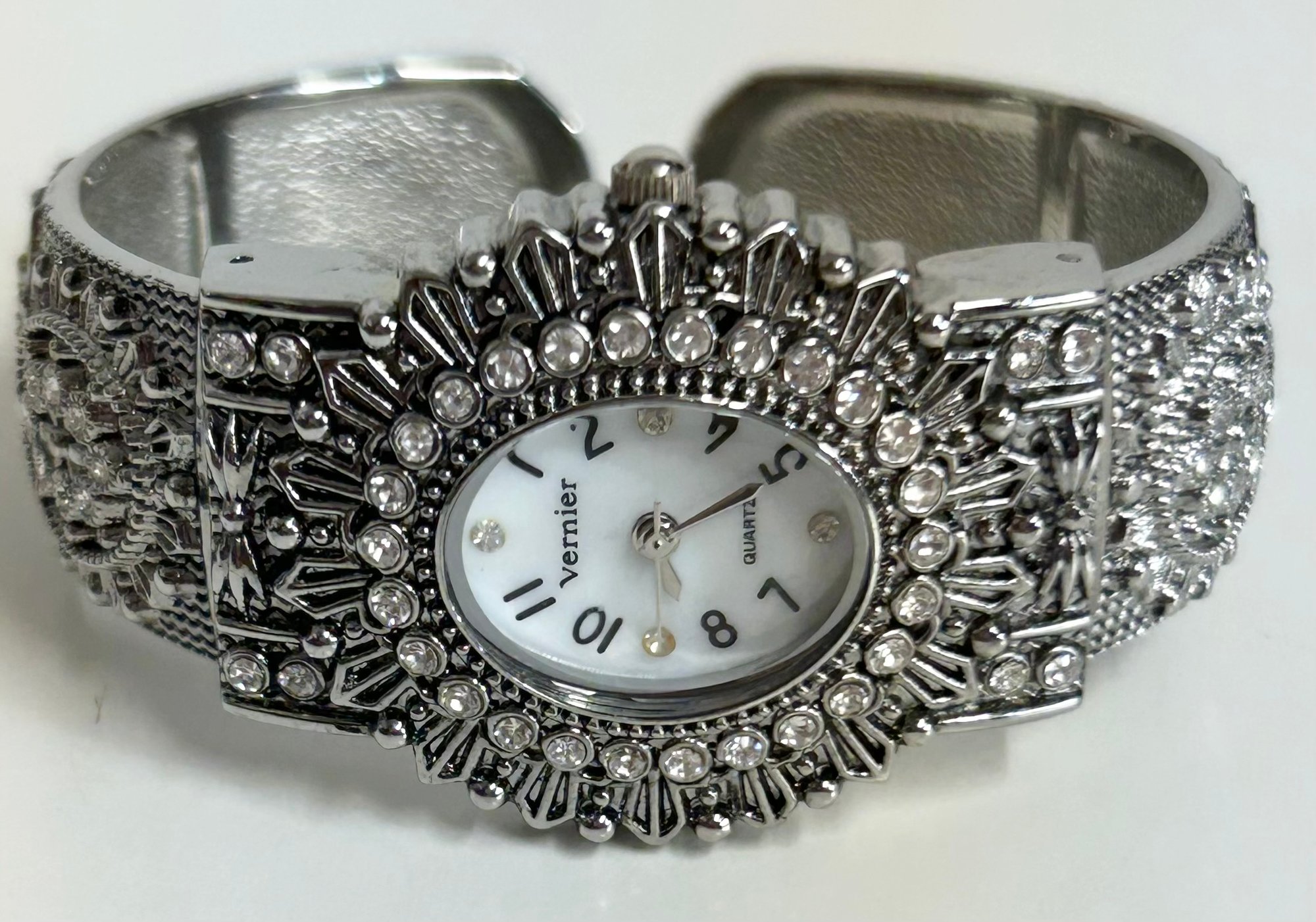 Vernier By 7 West Art-deco Style Rhinestone Detailed Ladies Watch ...