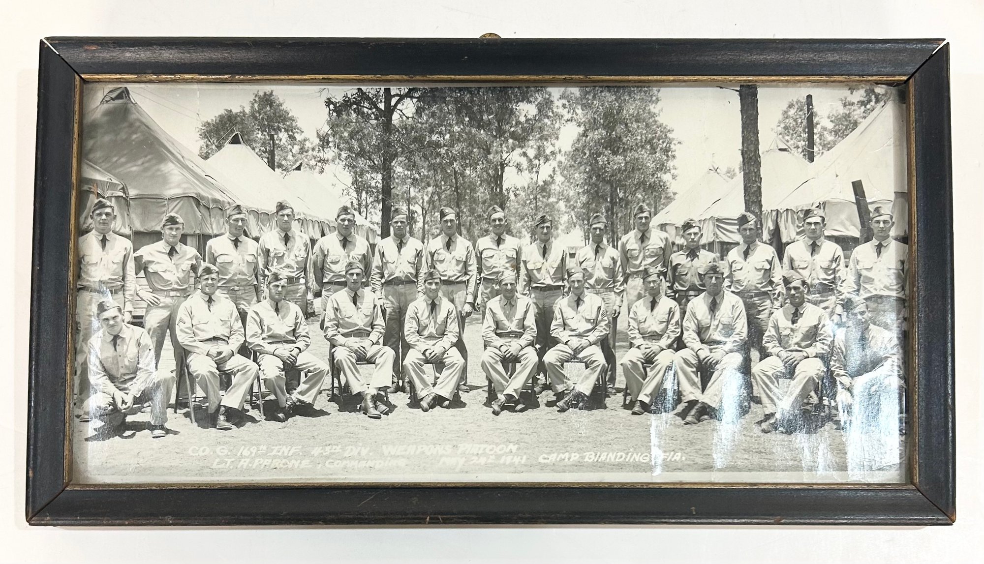 1941 169th Infantry 43rd Division Weapons Platoon Photograph In ...