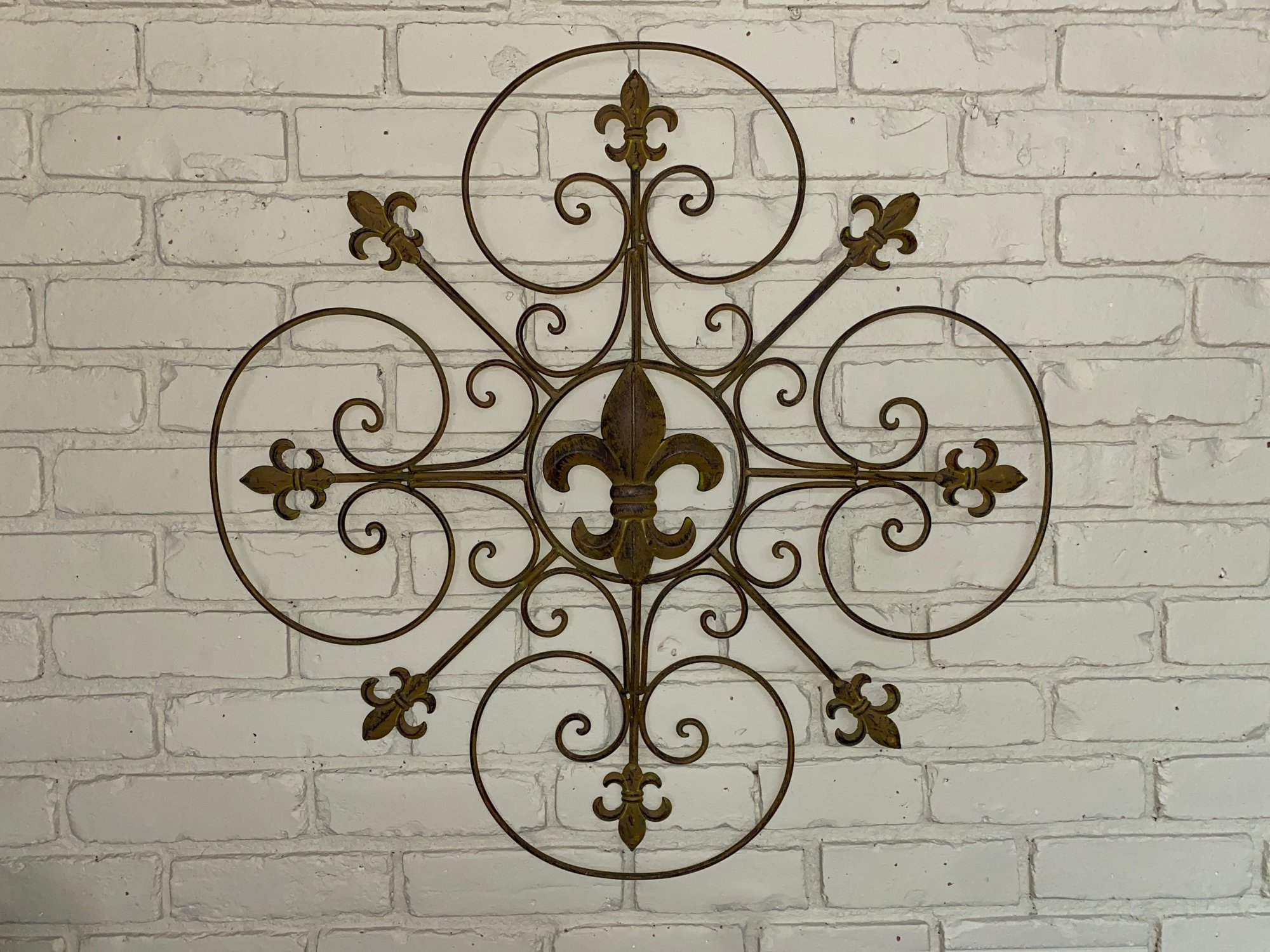 Beautiful Iron Fleur - De - Lis Wall Hanging. Local Pick Up Or 3rd ...