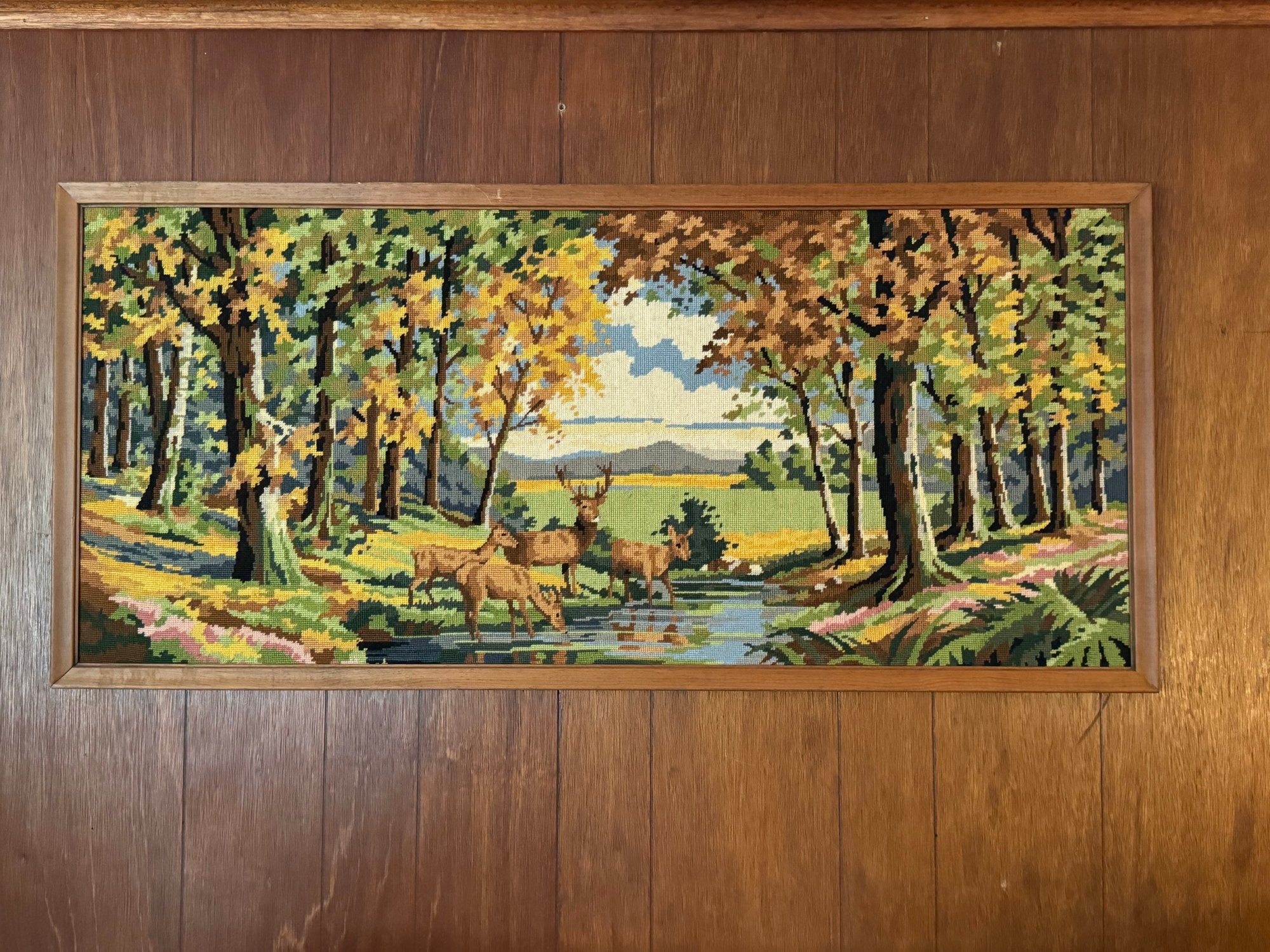 Vintage Framed Needlepoint Artwork #15757 | Auctionninja.com