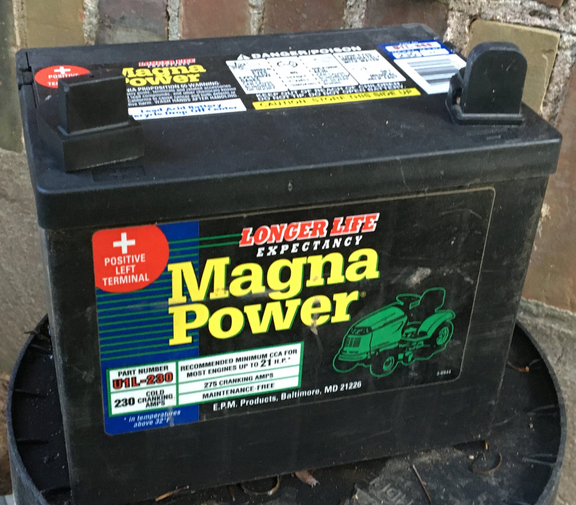 Magna Power Lawn Mower Tractor Battery #6561 | Auctionninja.com