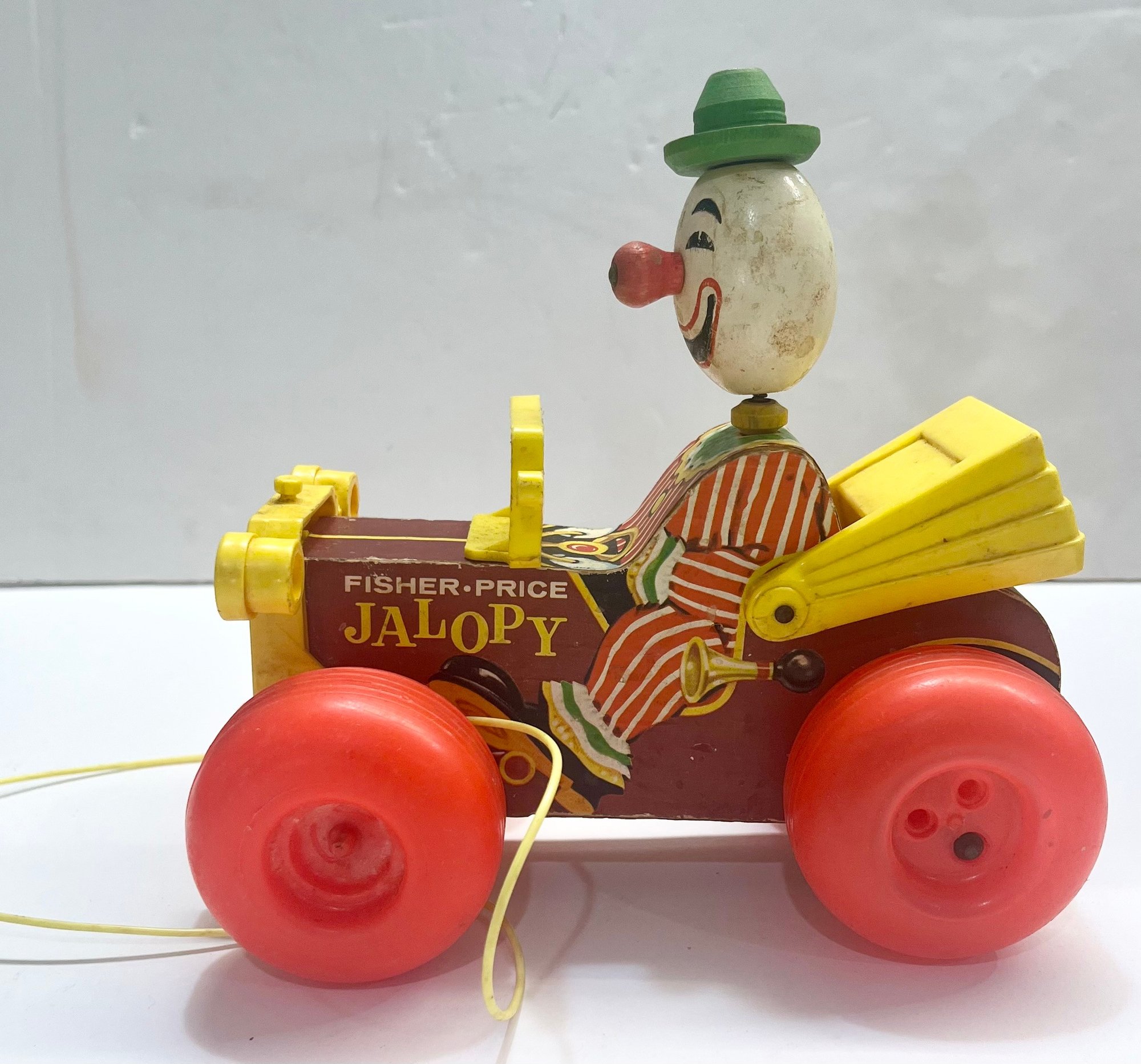 1965 Fisher Price Jalopy Clown Wooden Pull Toy #724 #2099295 ...