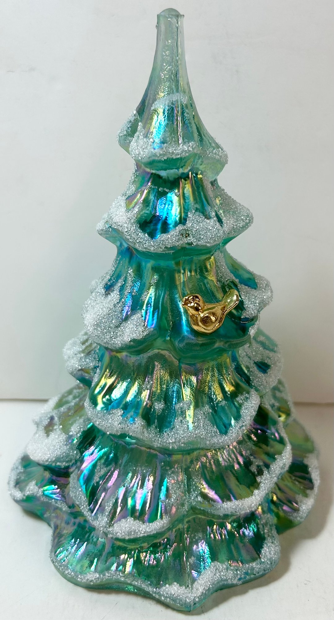 Fenton Carnival Glass Christmas Tree Handmade In USA W/ Original Box ...