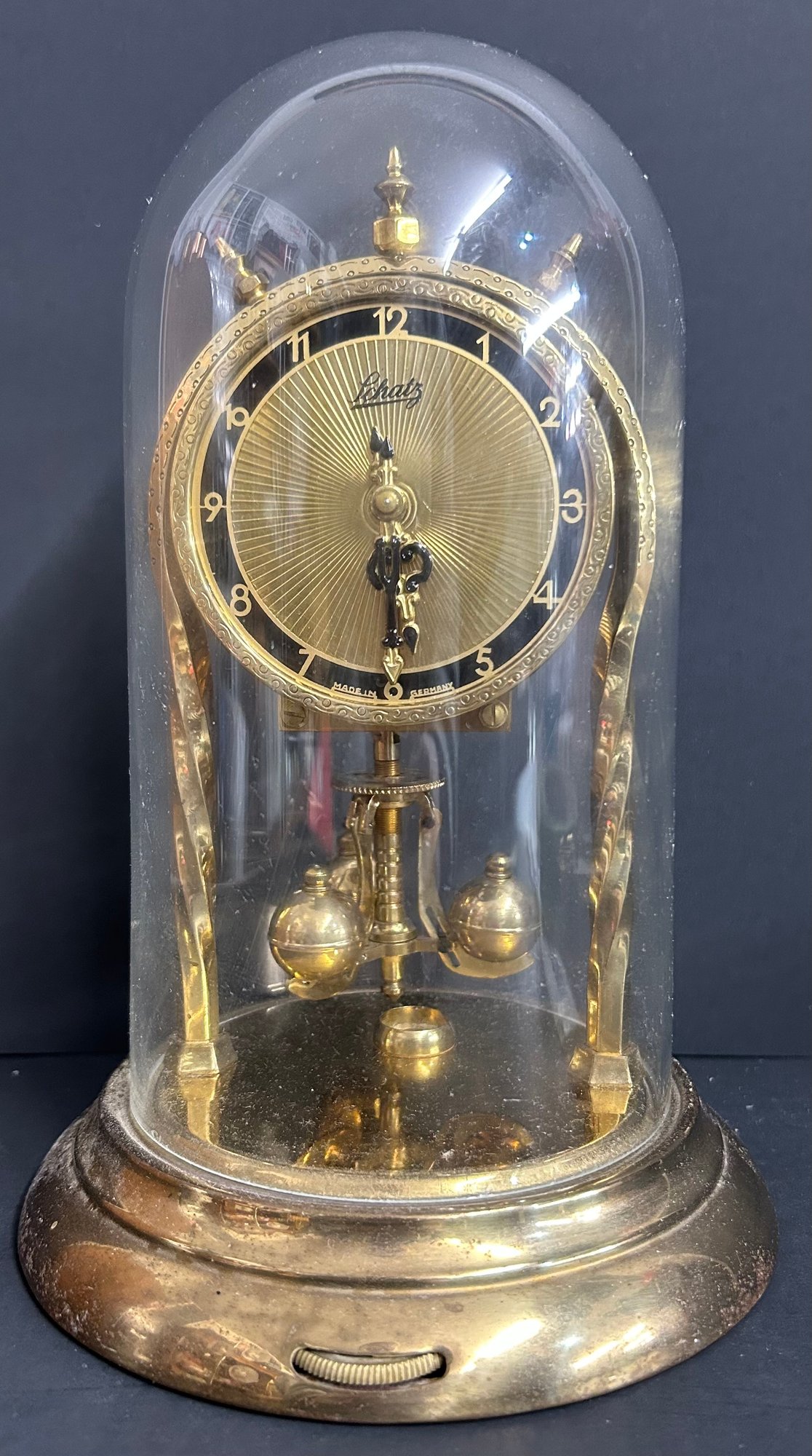 Schartz Glass Dome Anniversary Clock - Made In Germany #2095895 ...