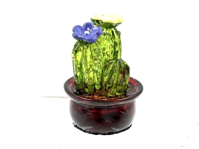 Diminutive Figural Hand-blown Art Glass Cactus Figurine #2250259 ...