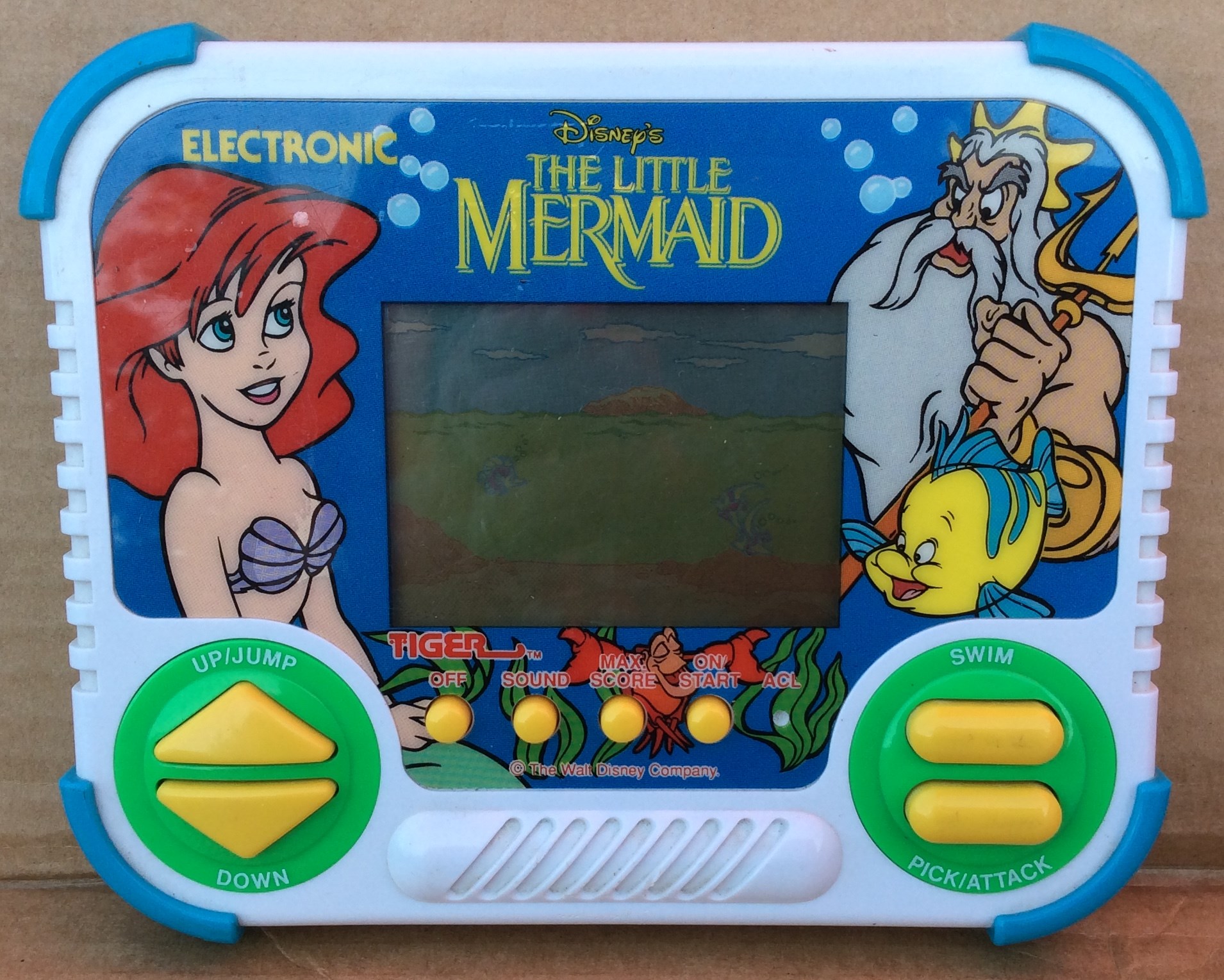 1990 Tiger Electronics Disney The Little Mermaid Handheld Game - K ...