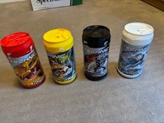 4 Lego Technic Canisters #2142677 | Auctionninja.com