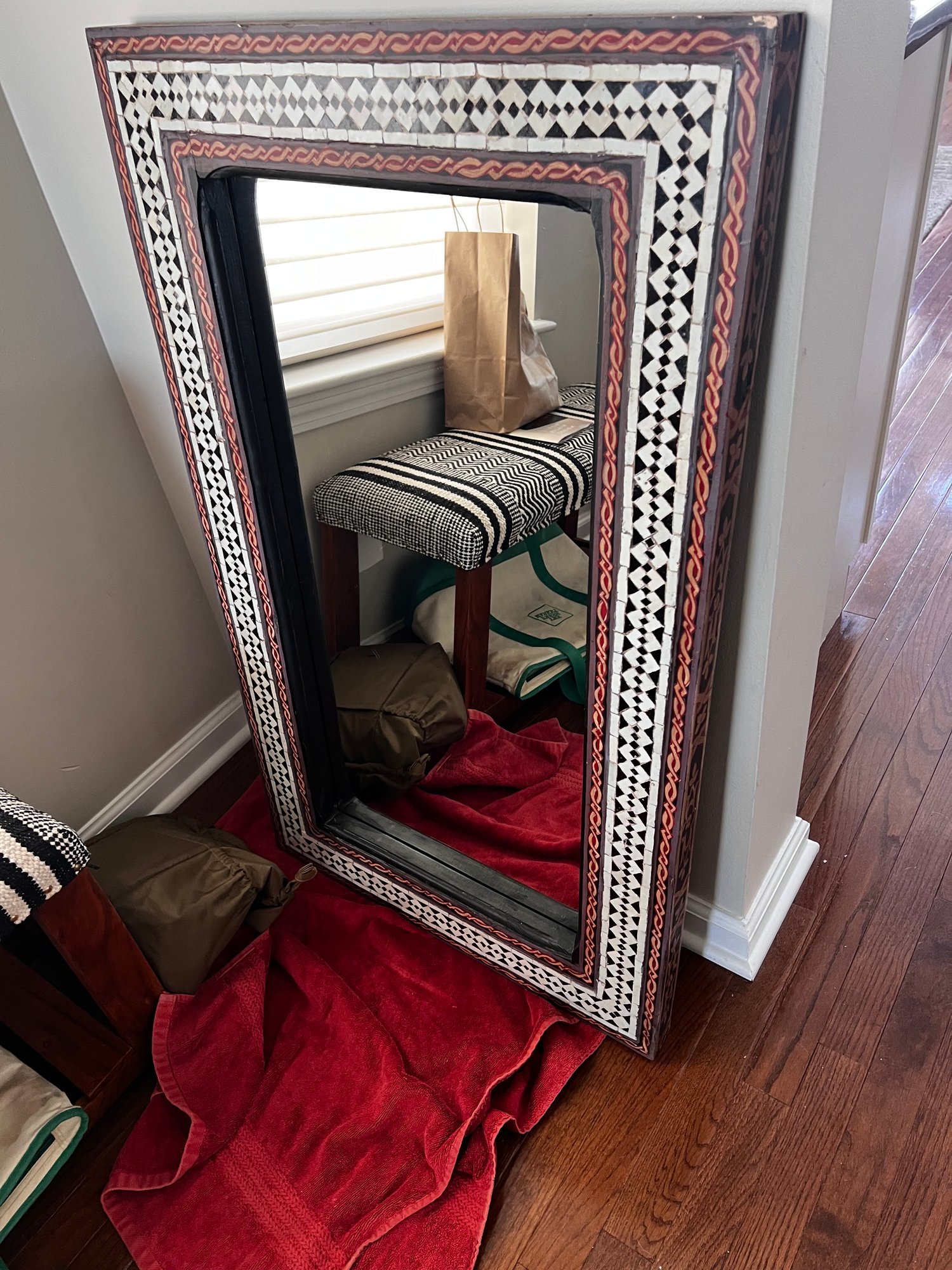 Pretty Moroccan Or Moorish Style Wall Mirror With Beautiful Mother Of ...