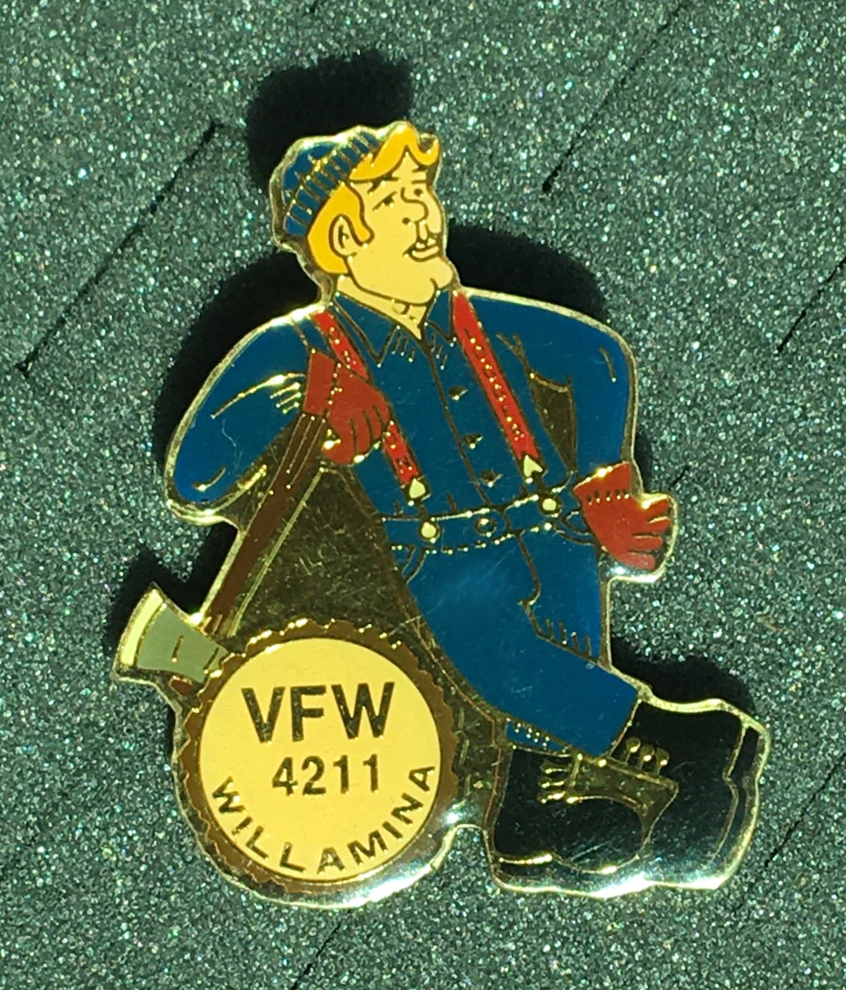 Rare 1970s Willamina OR Oregon VFW 4211 Lodge Pin Tie Tack W ...