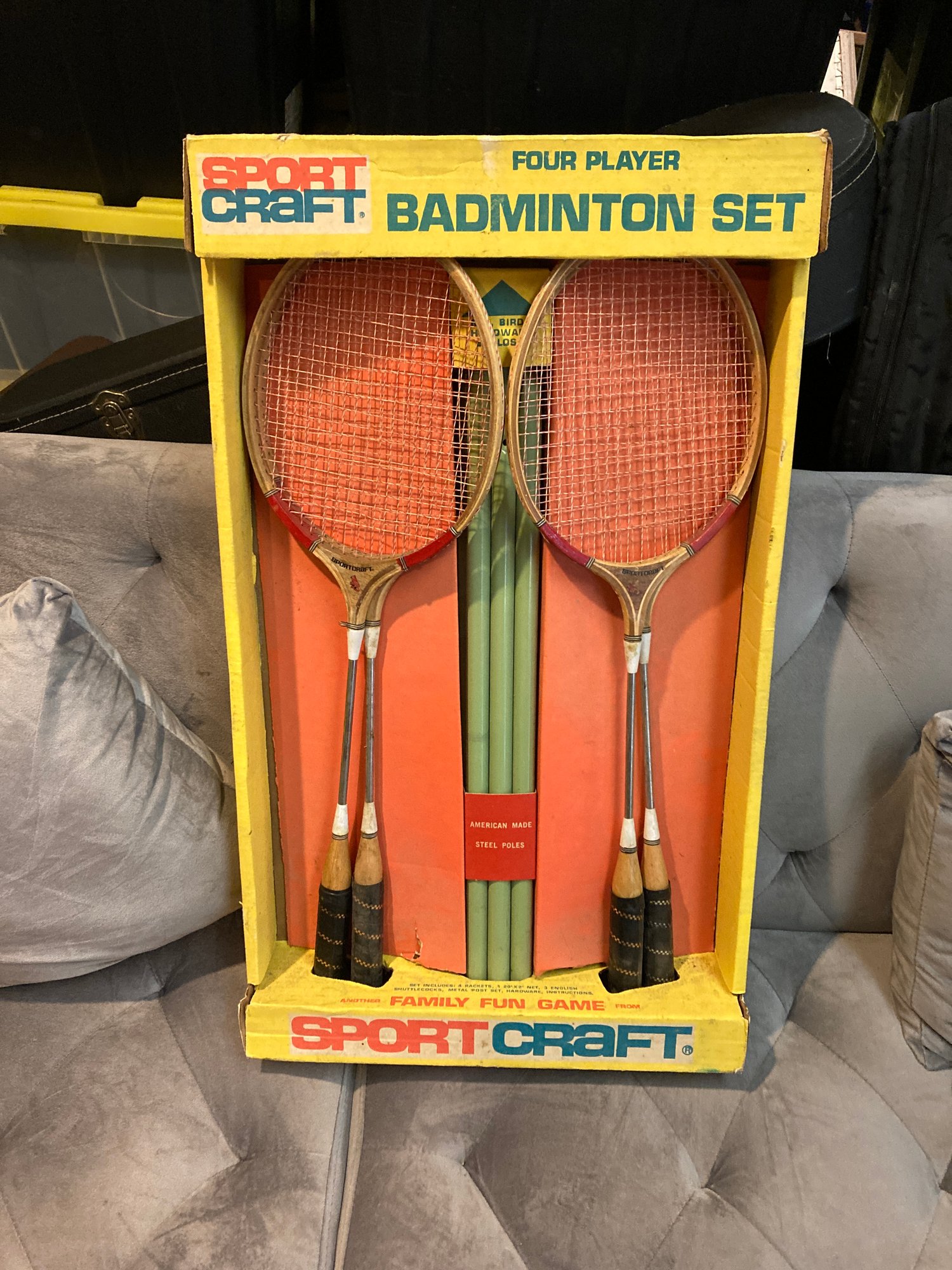 Vintage Badminton Set SportCraft In Original Box #1874 | Auctionninja.com