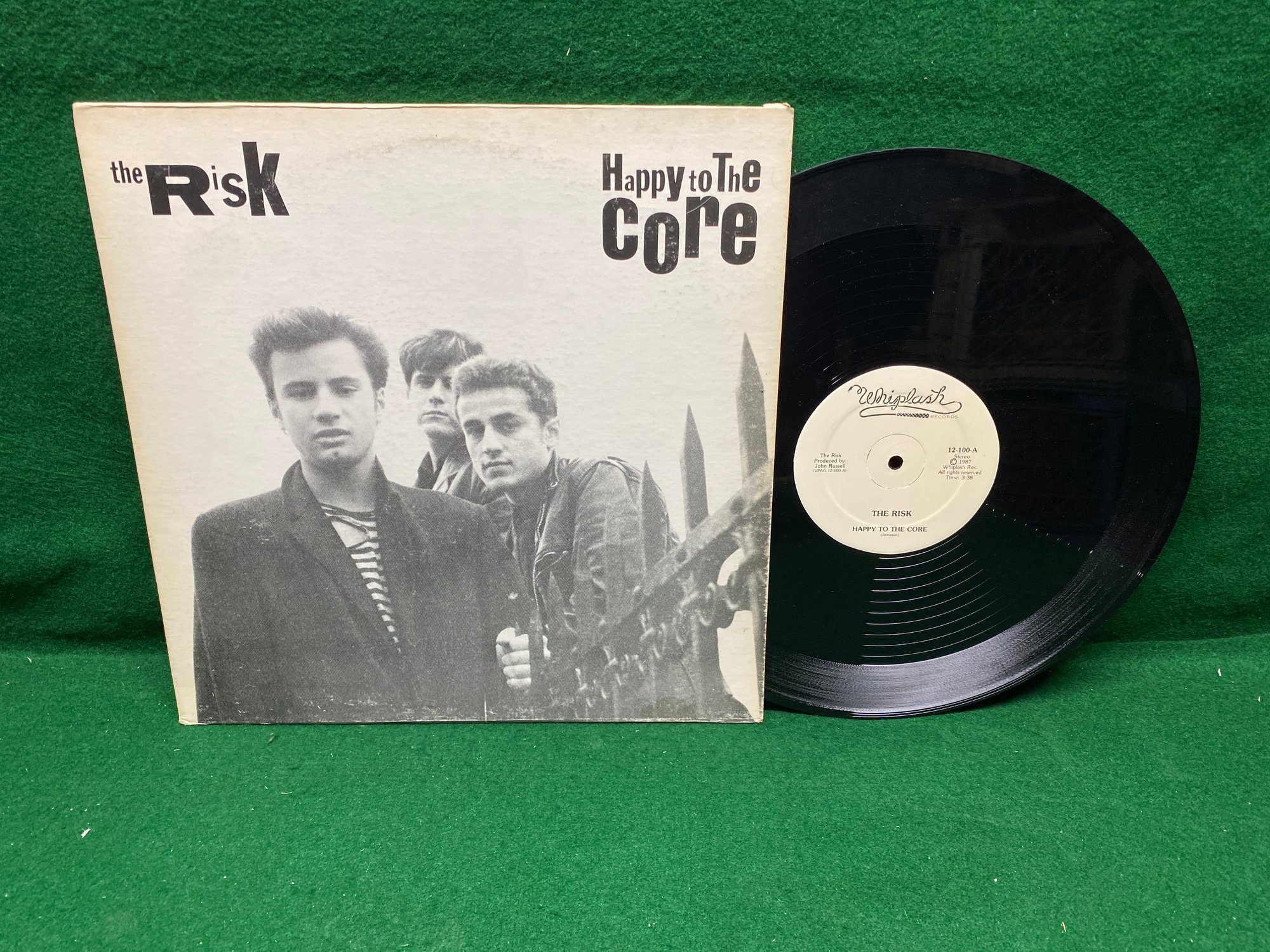 The Risk. Happy To The Core On 1987 Whiplash Records. Garage Rock, PUNK ...