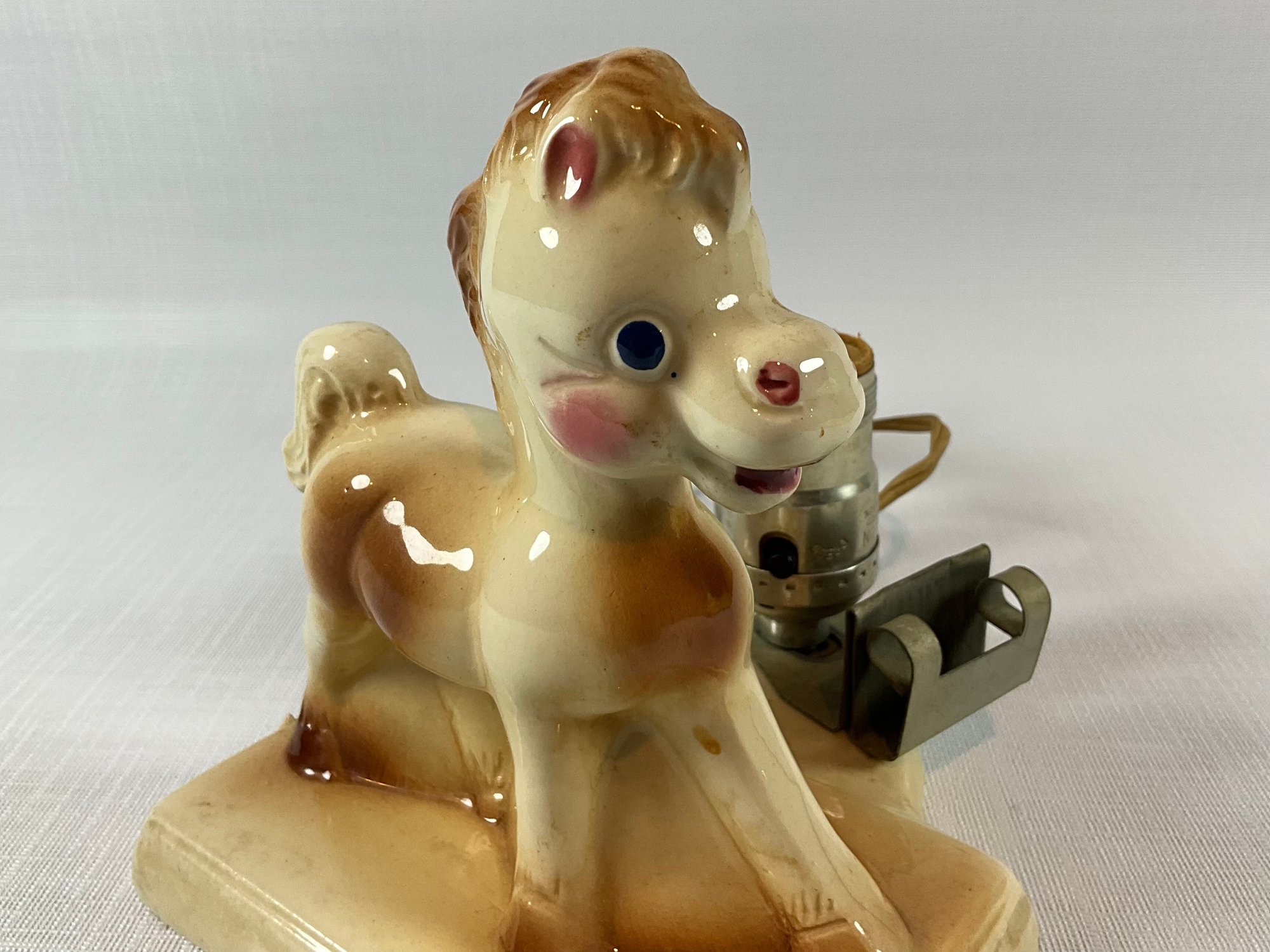 Vintage 1940s/1950s Remple Diamond Pottery Frisky Pony Horse 6-Inch ...