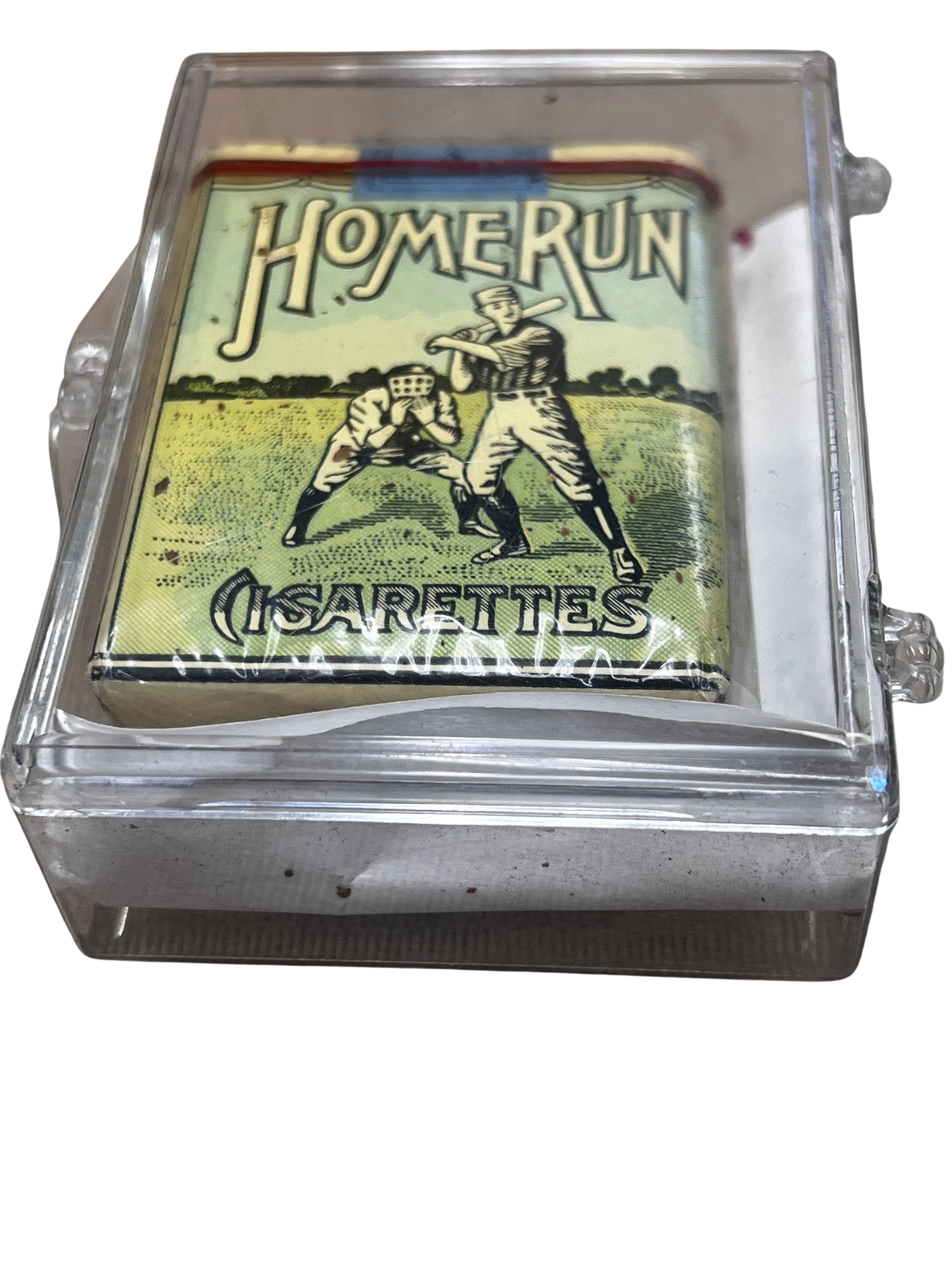 Vintage Pack Of "home Run" Cigarettes In A Protective Display Case ...
