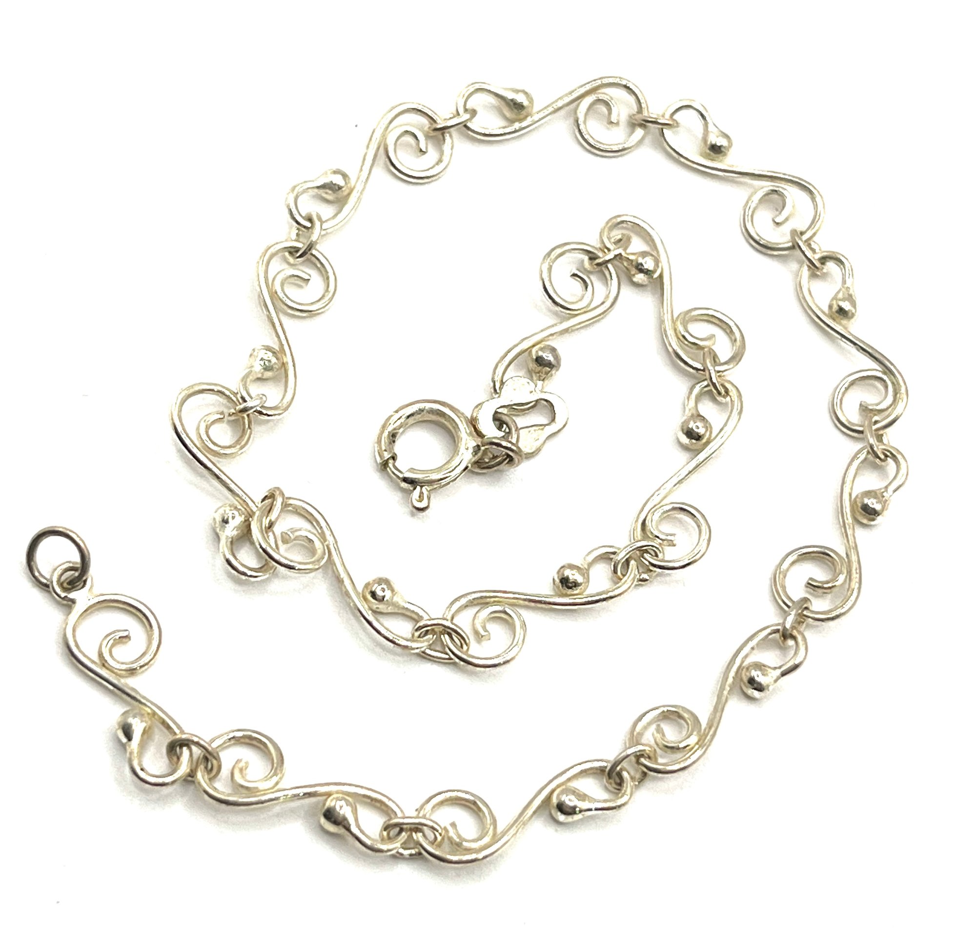 Vintage Sterling Silver S Linked Chain #9304 | Auctionninja.com