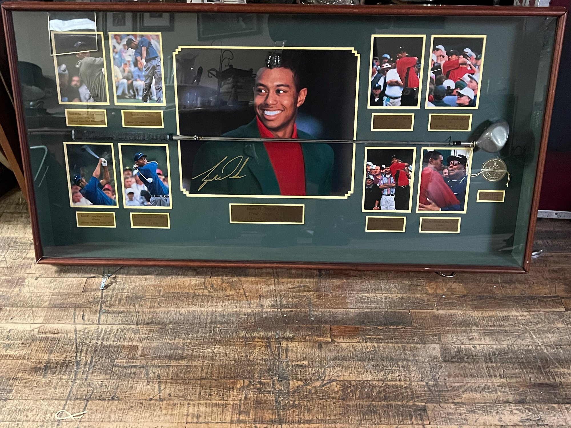 Tiger Woods 1997 Limited Edition Shadow Box Frame Featuring An Exact ...