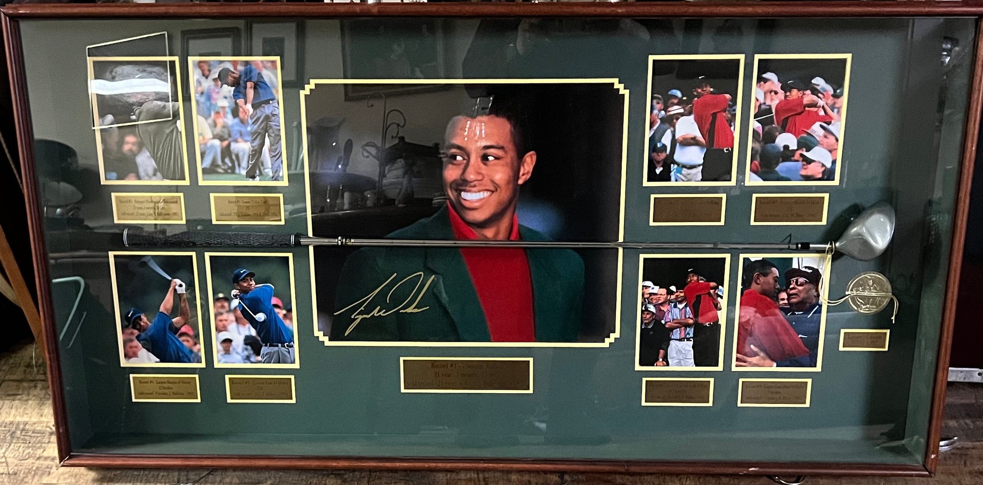 Tiger Woods 1997 Limited Edition Shadow Box Frame Featuring An Exact ...